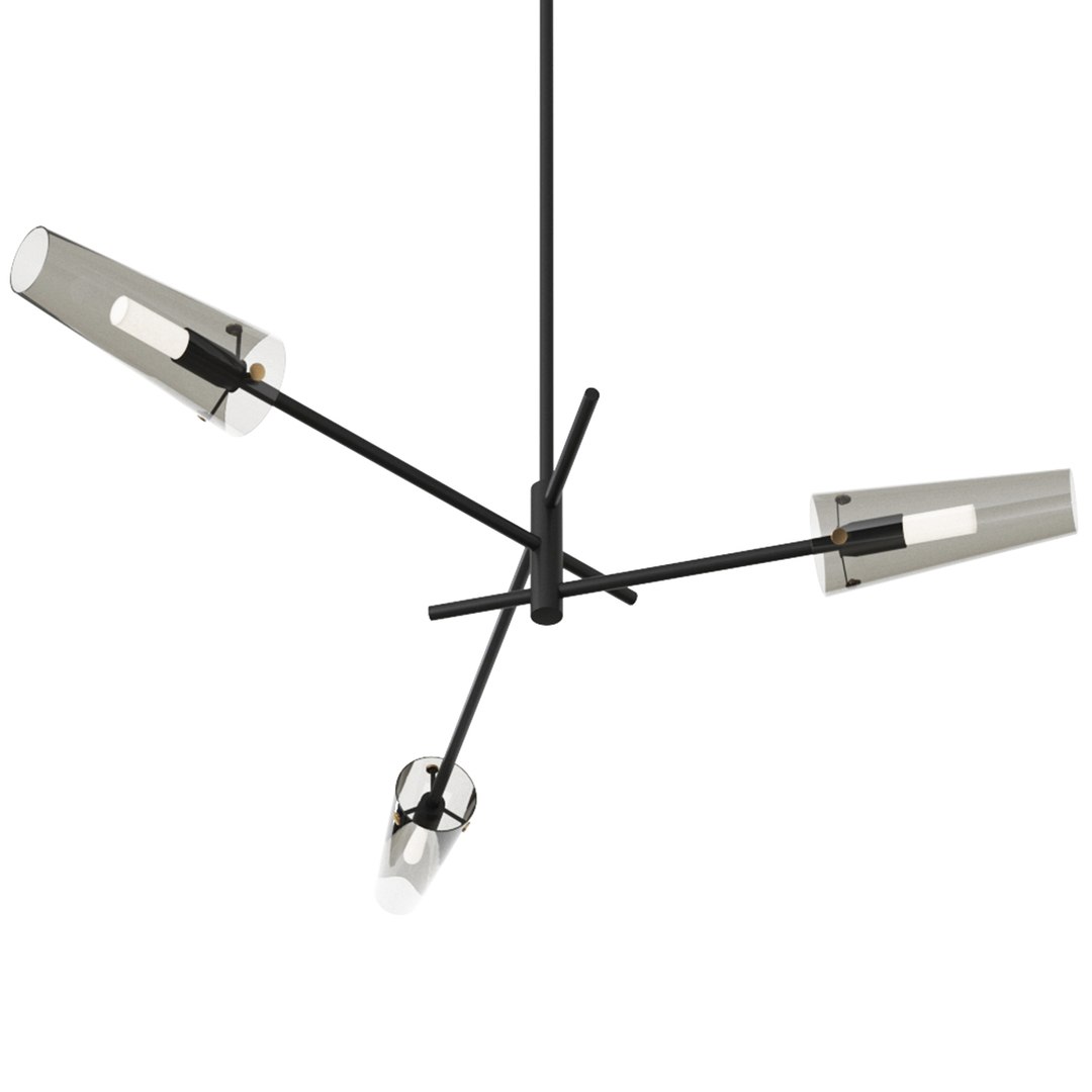 Axis pendant bronze by CTO Lighting 3D model - TurboSquid 2128461