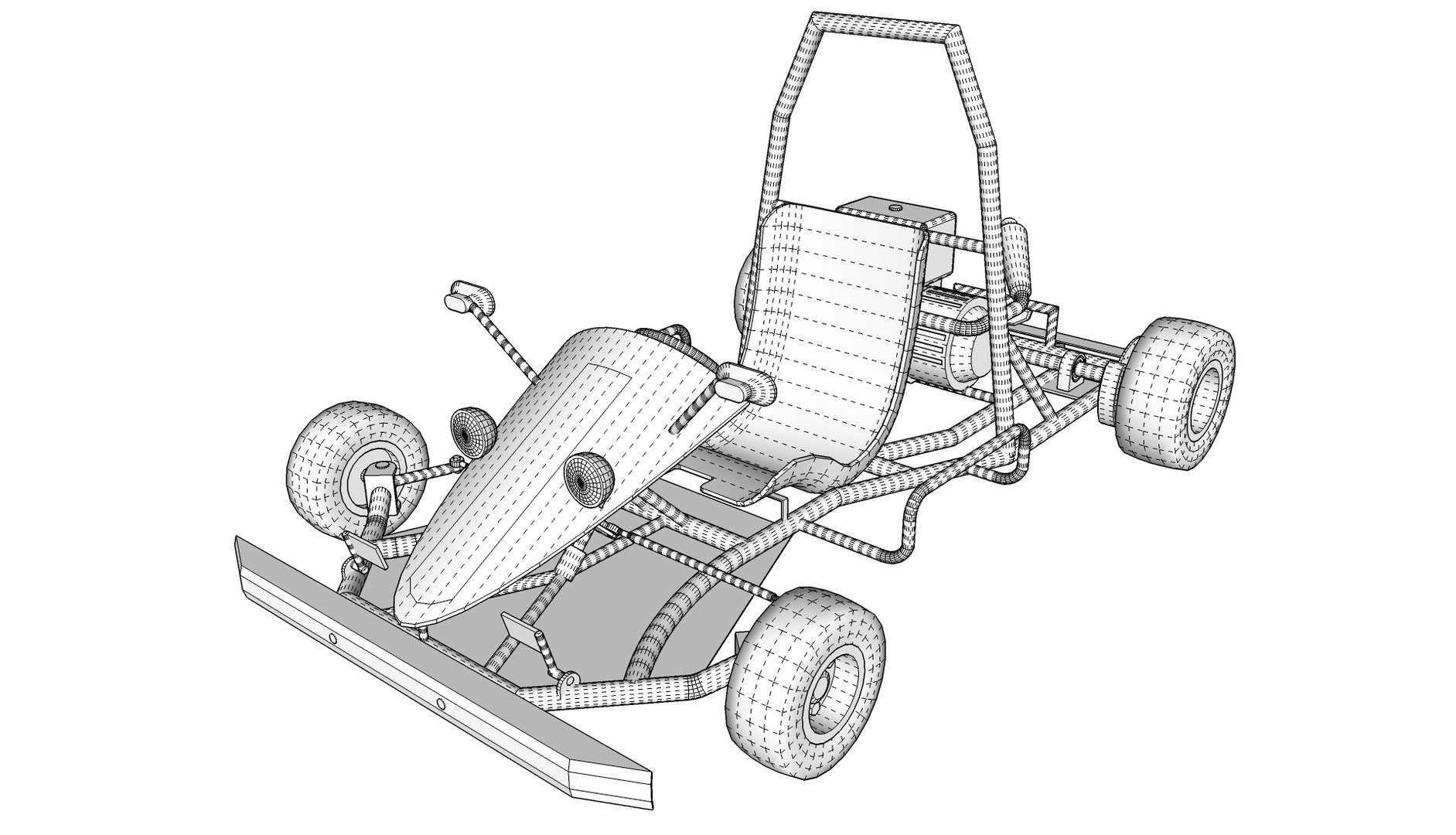 3D Go Cart - TurboSquid 2108284