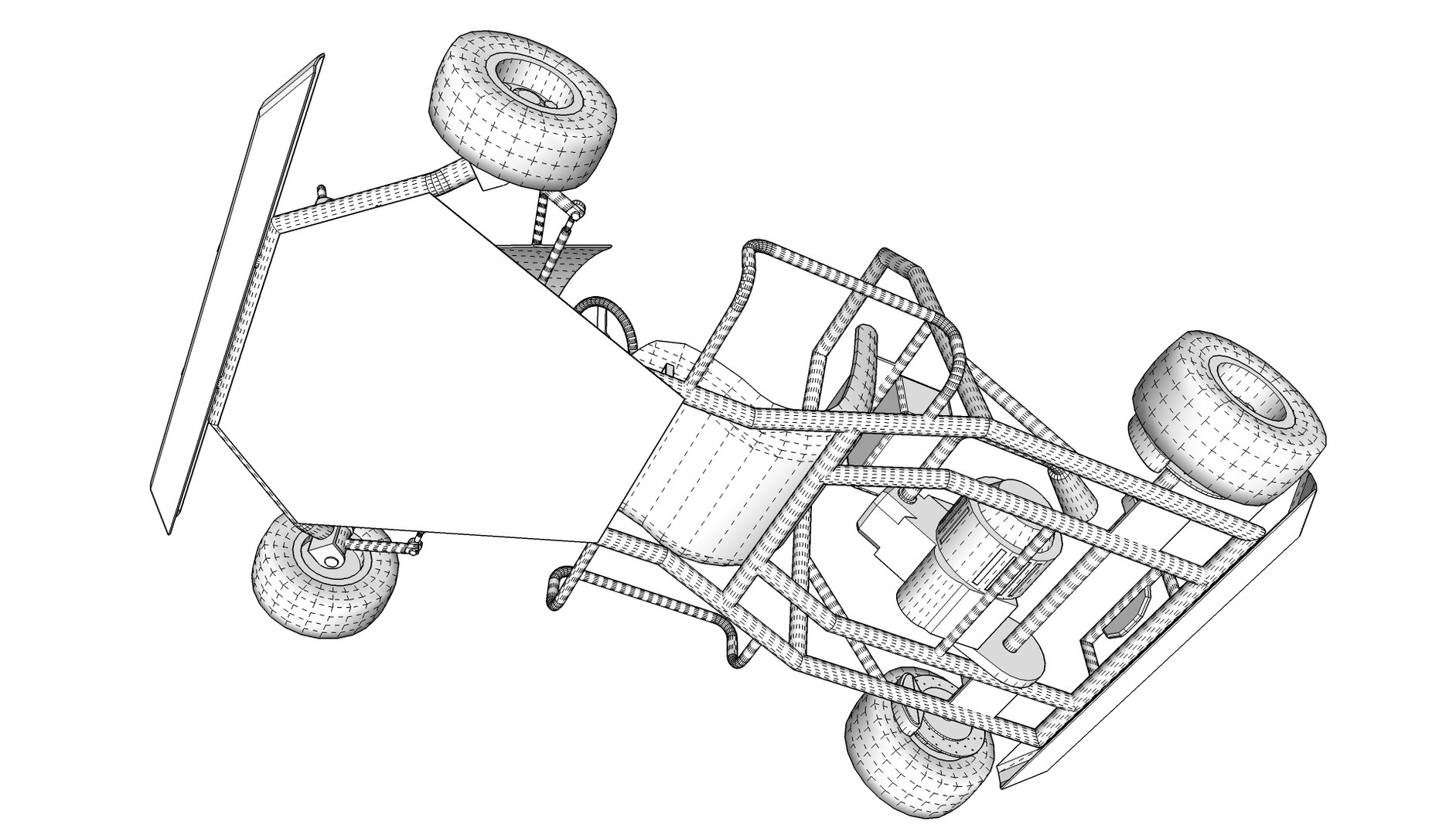 3D Go Cart - TurboSquid 2108284