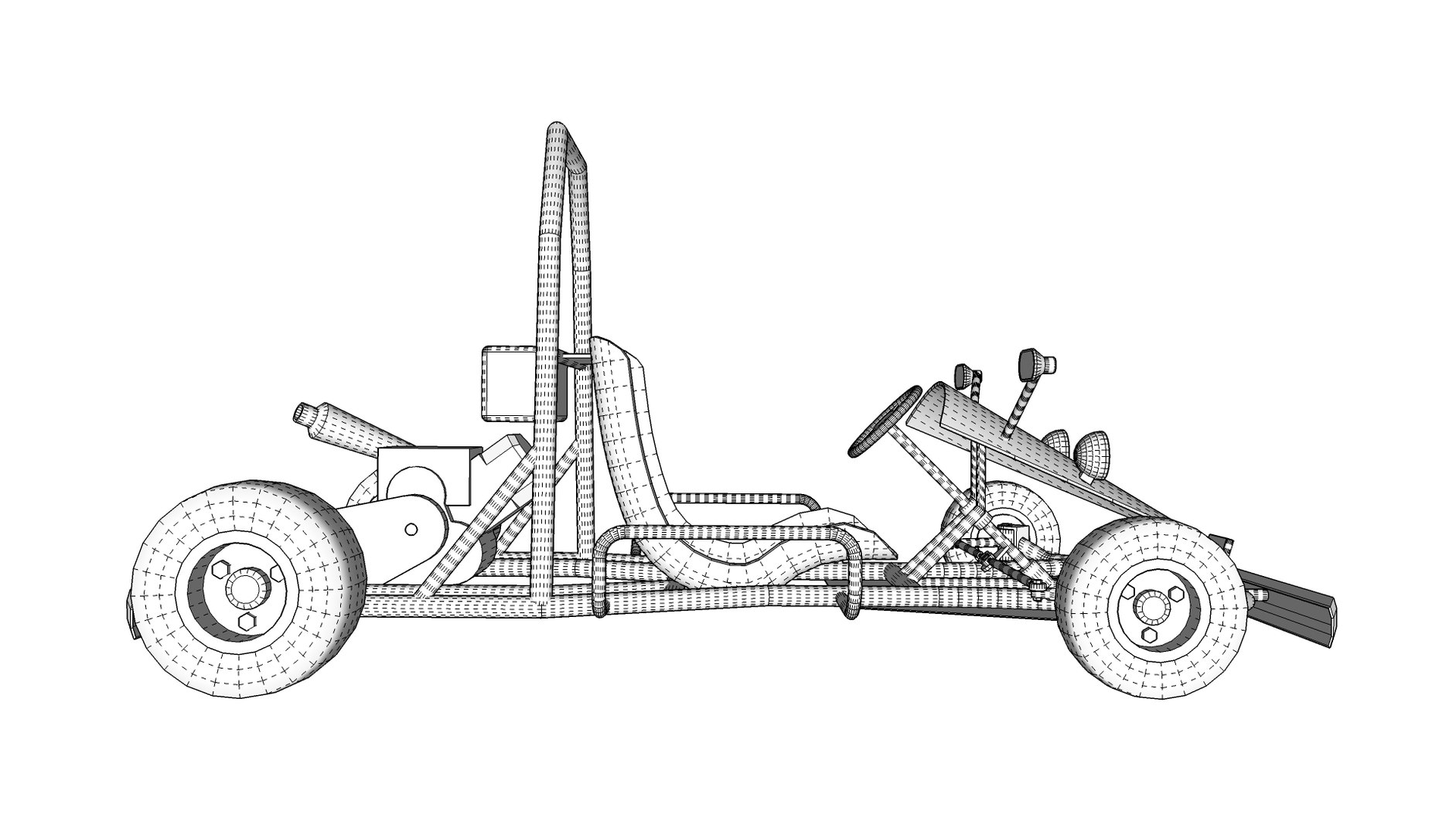 3D Go Cart - TurboSquid 2108284