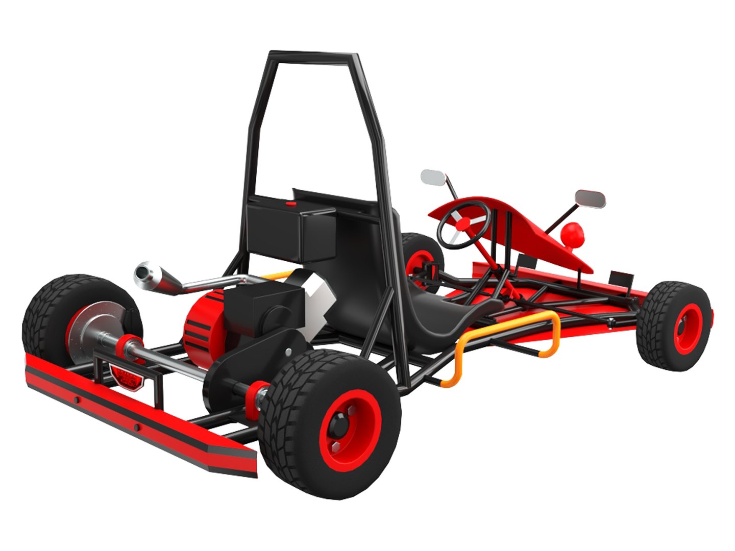 3D Go Cart - TurboSquid 2108284