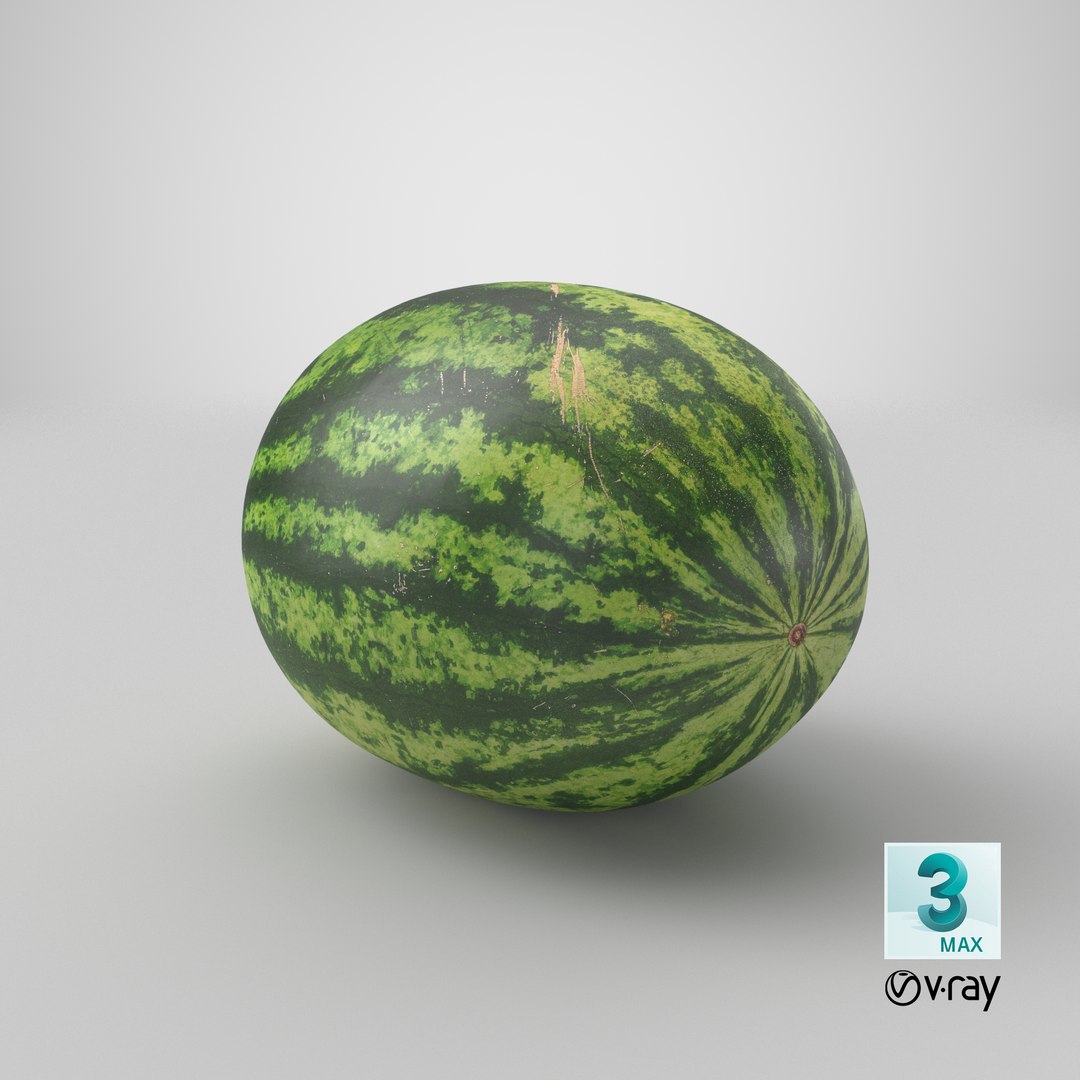 3D Watermelon model - TurboSquid 1816051