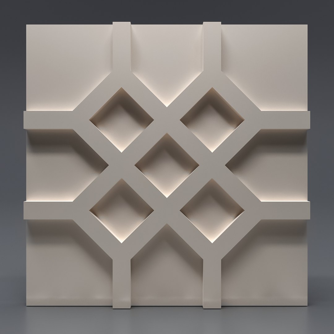 3D Decorative Gypsum Panel - TurboSquid 1534547