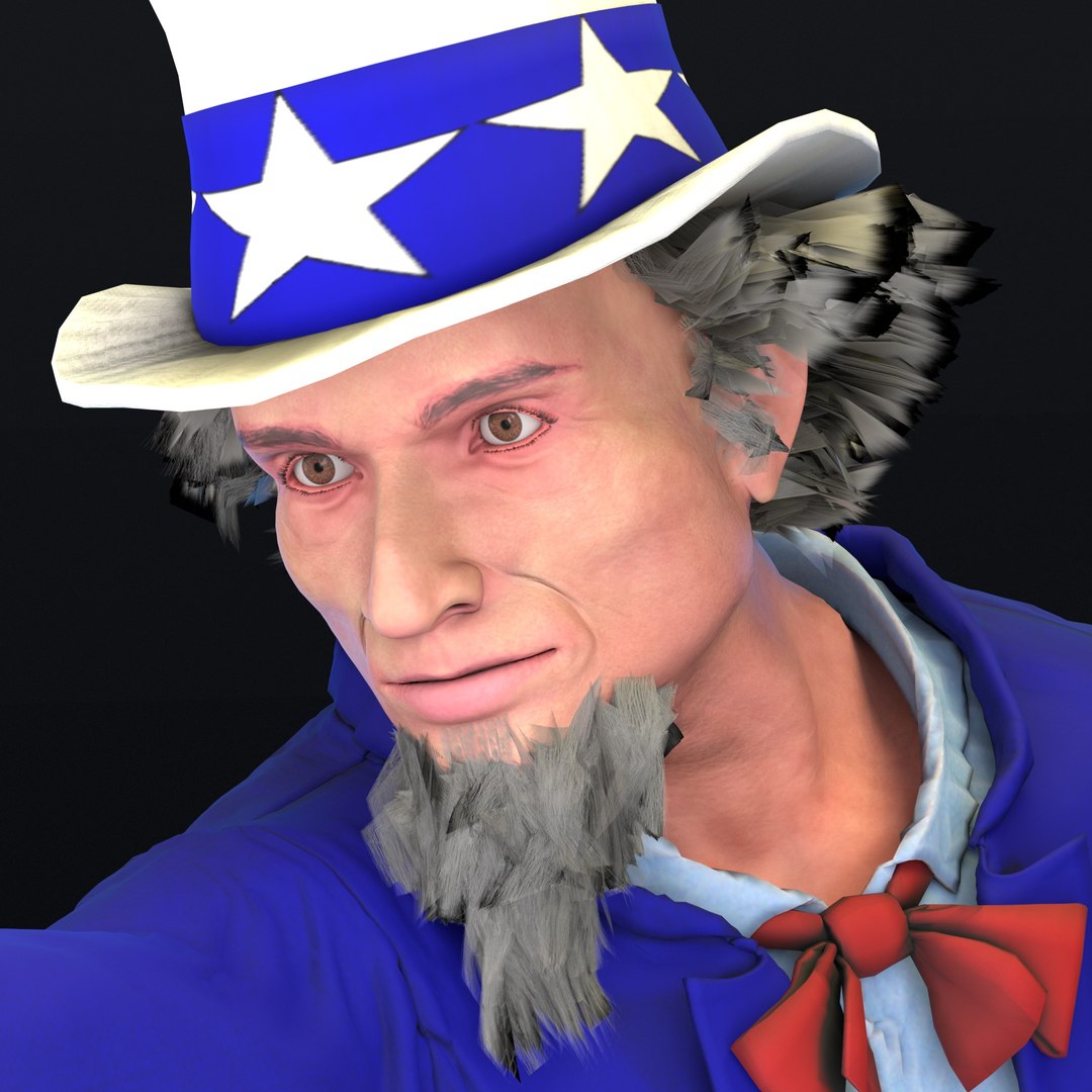 3D Uncle Sam - TurboSquid 1929301