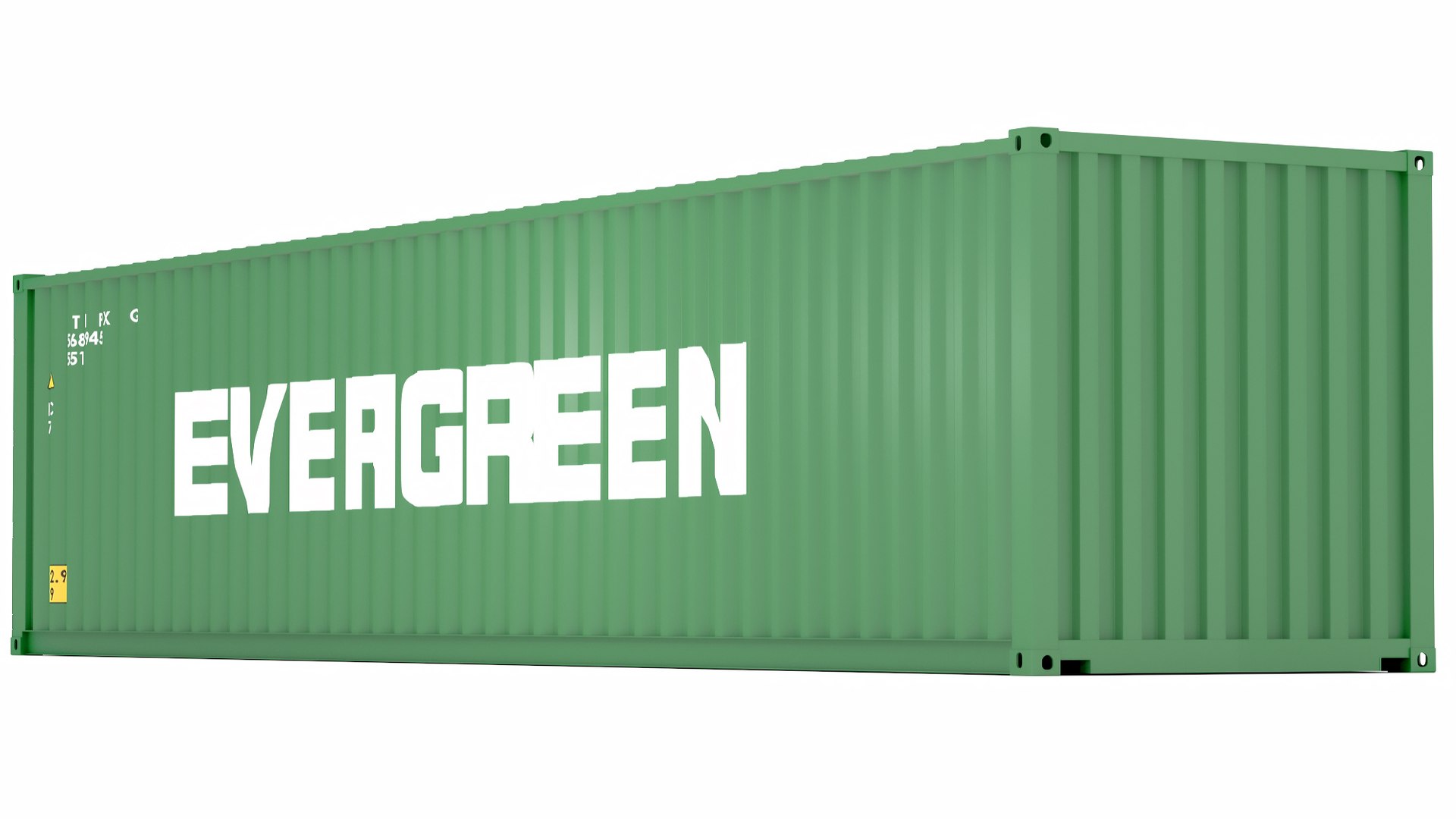 3D Evergreen Shipping Container Model - TurboSquid 1735180