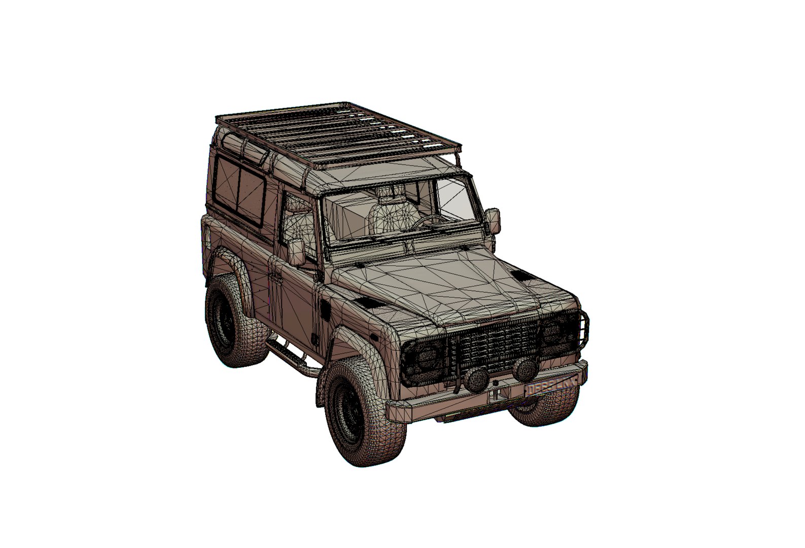 3D Land Rover Defender 90 Model - TurboSquid 2229738