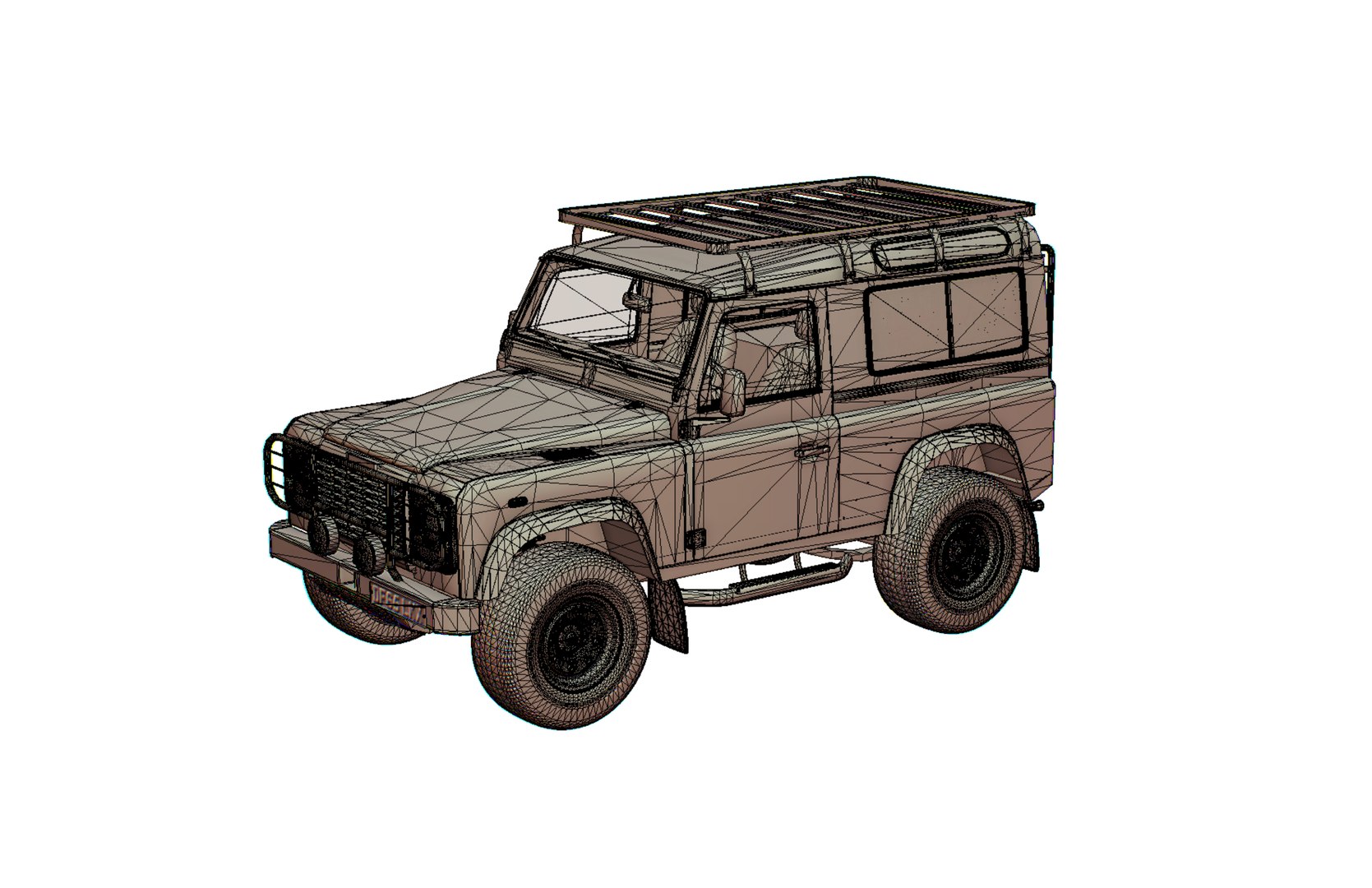 3D Land Rover Defender 90 Model - TurboSquid 2229738