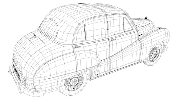 Austin A40 Somerset 1952 model - TurboSquid 1822535