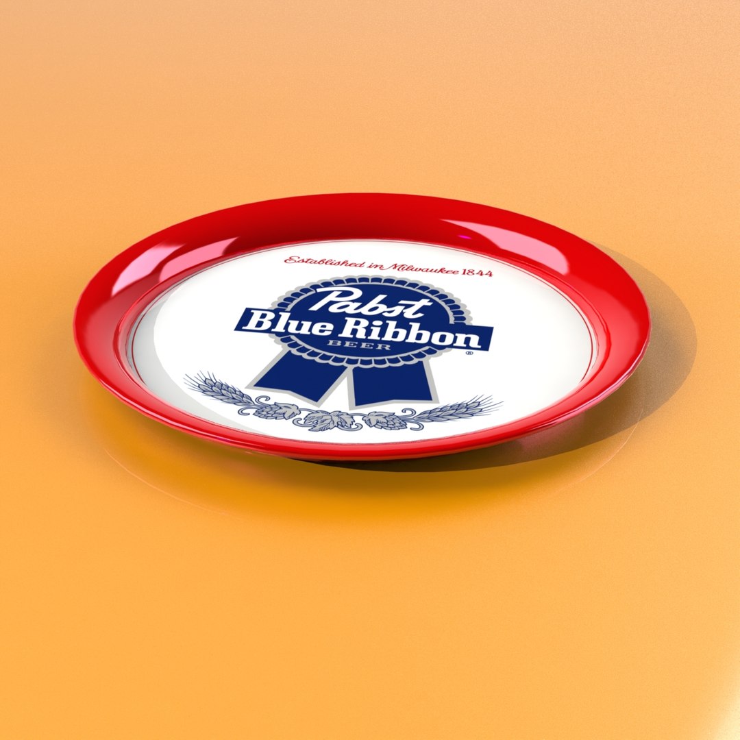 3ds max pabst beer tray