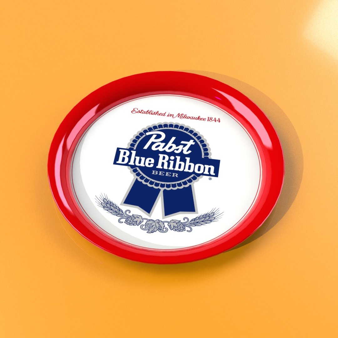 3ds max pabst beer tray