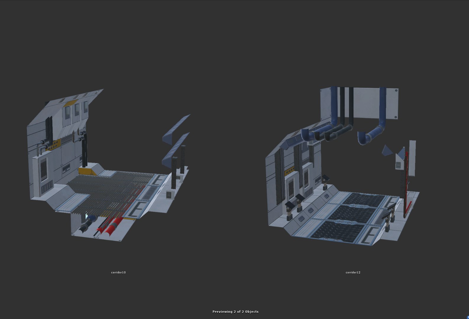Module Corridor Set Model - TurboSquid 1264709