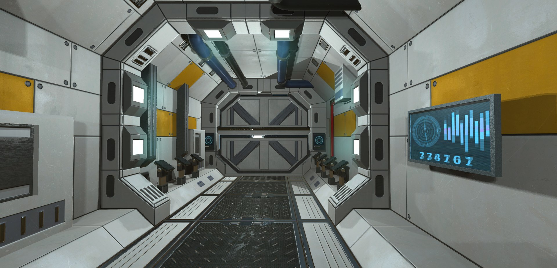 Module corridor set model - TurboSquid 1264709