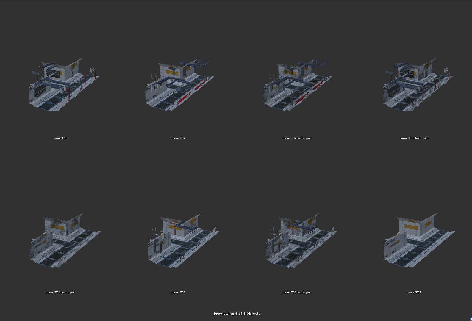 Module Corridor Set Model - TurboSquid 1264709