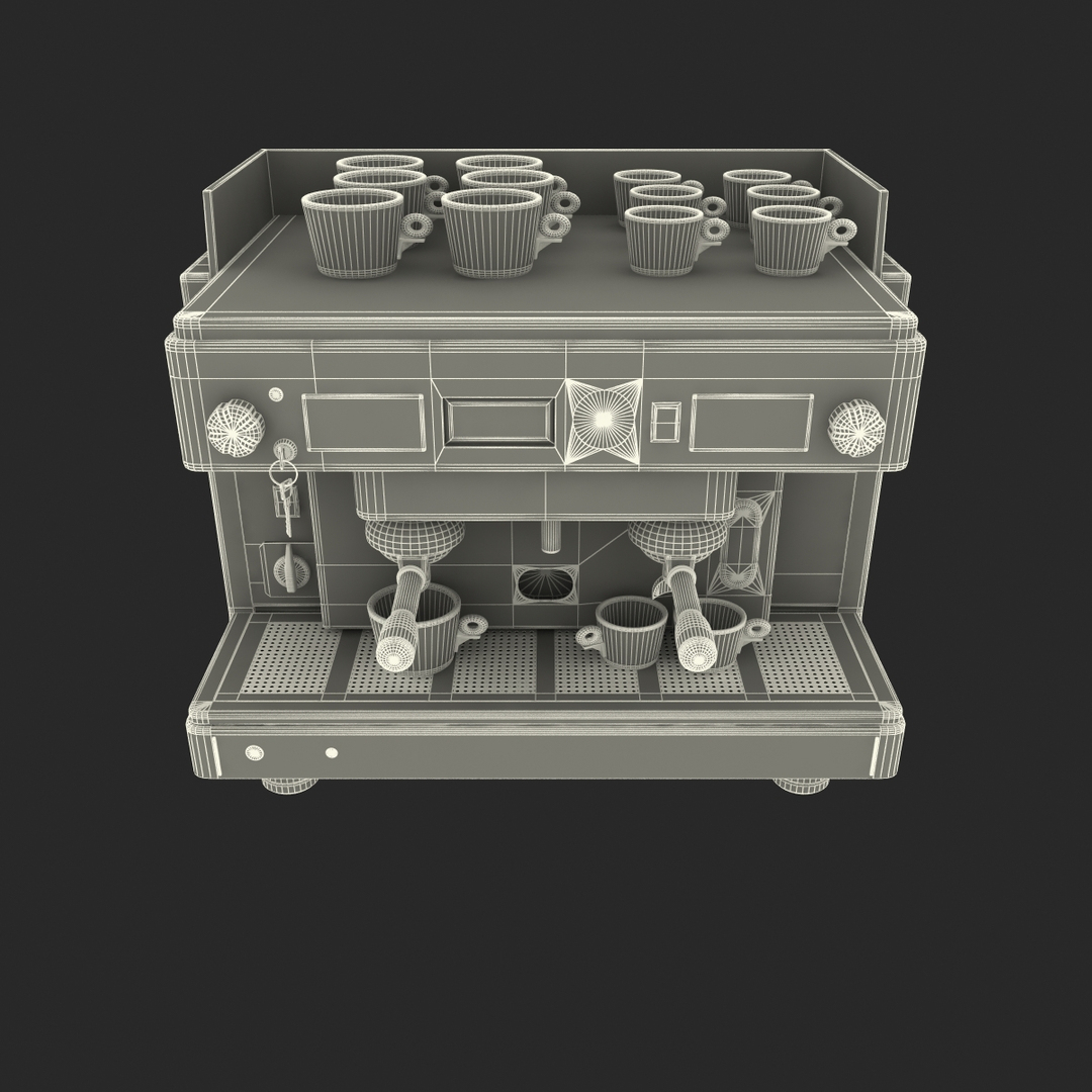 commercial coffee machine 3d max