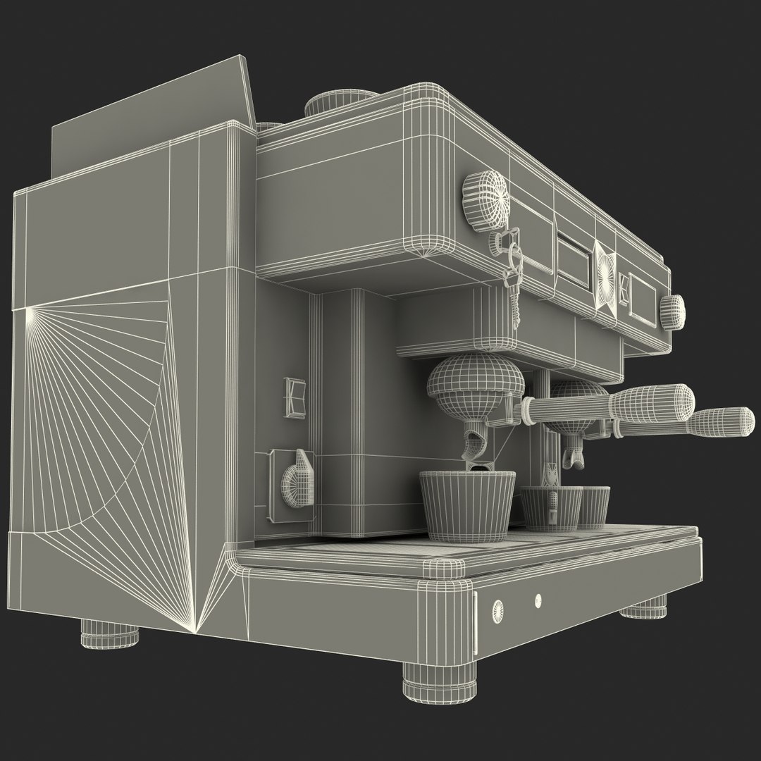 commercial coffee machine 3d max