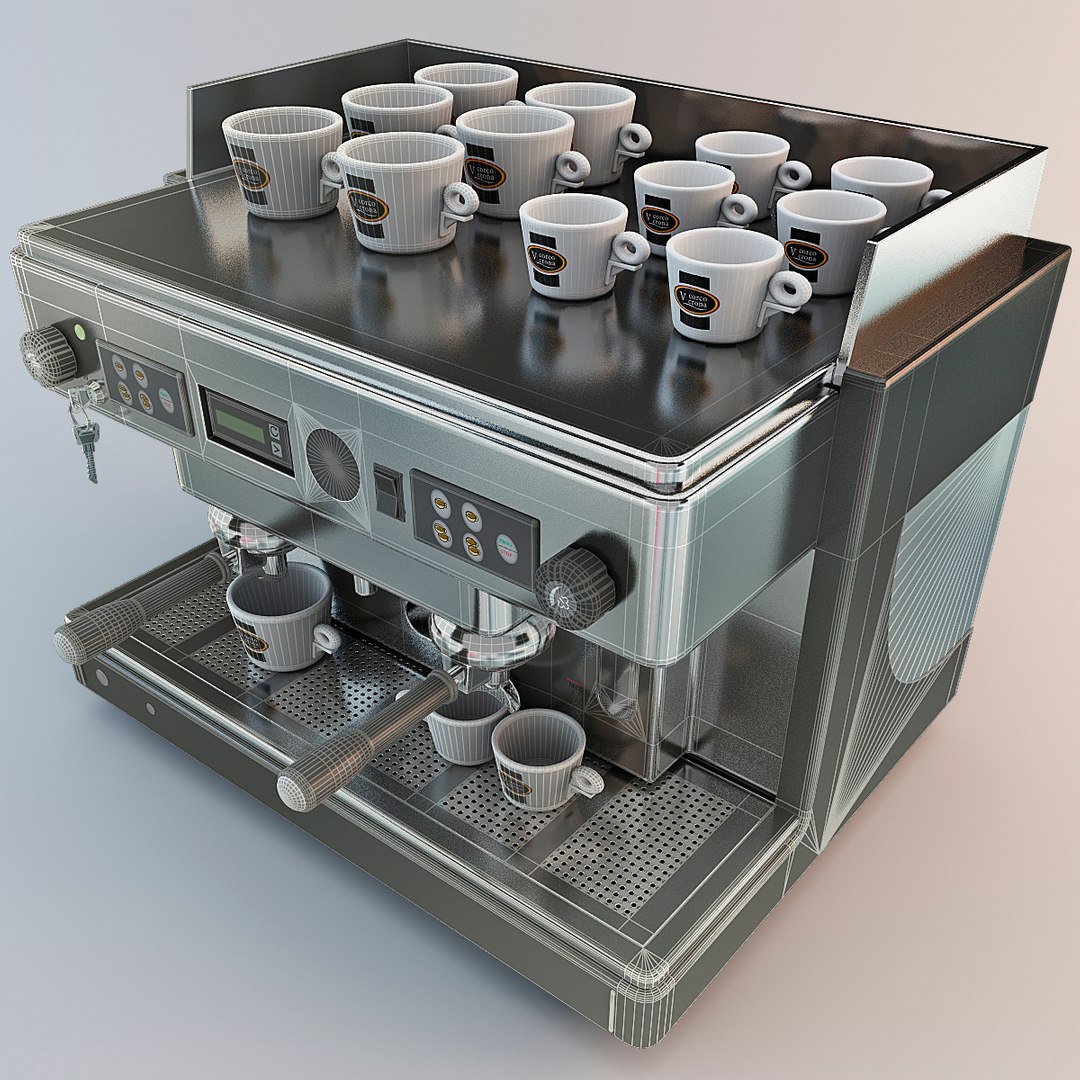 Commercial Coffee Machine 3d Max