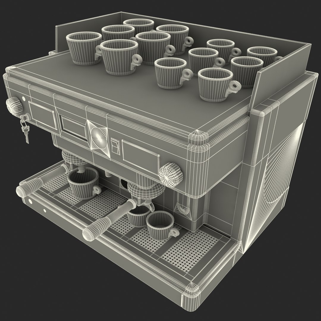 Commercial Coffee Machine 3d Max