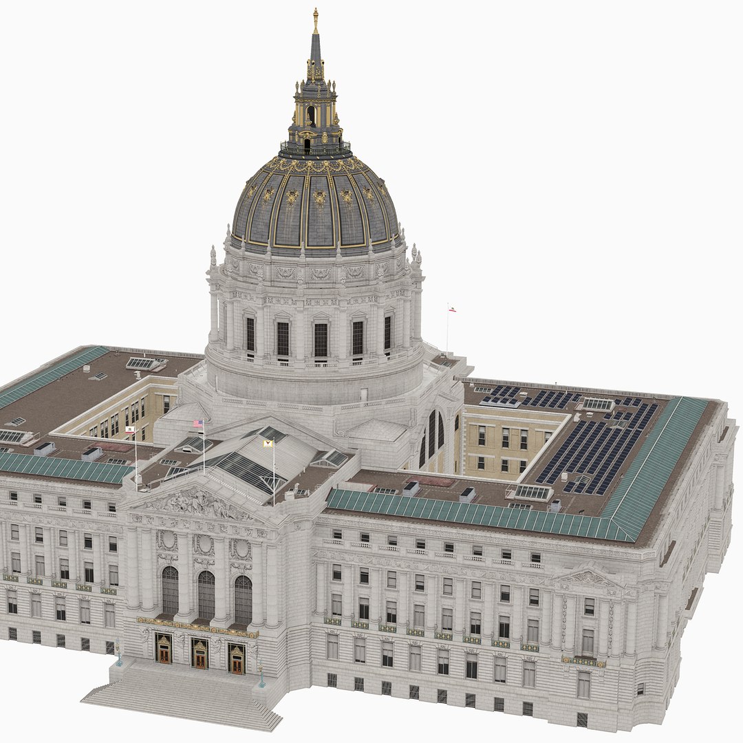 3D модель San Francisco City Hall - TurboSquid 1916971