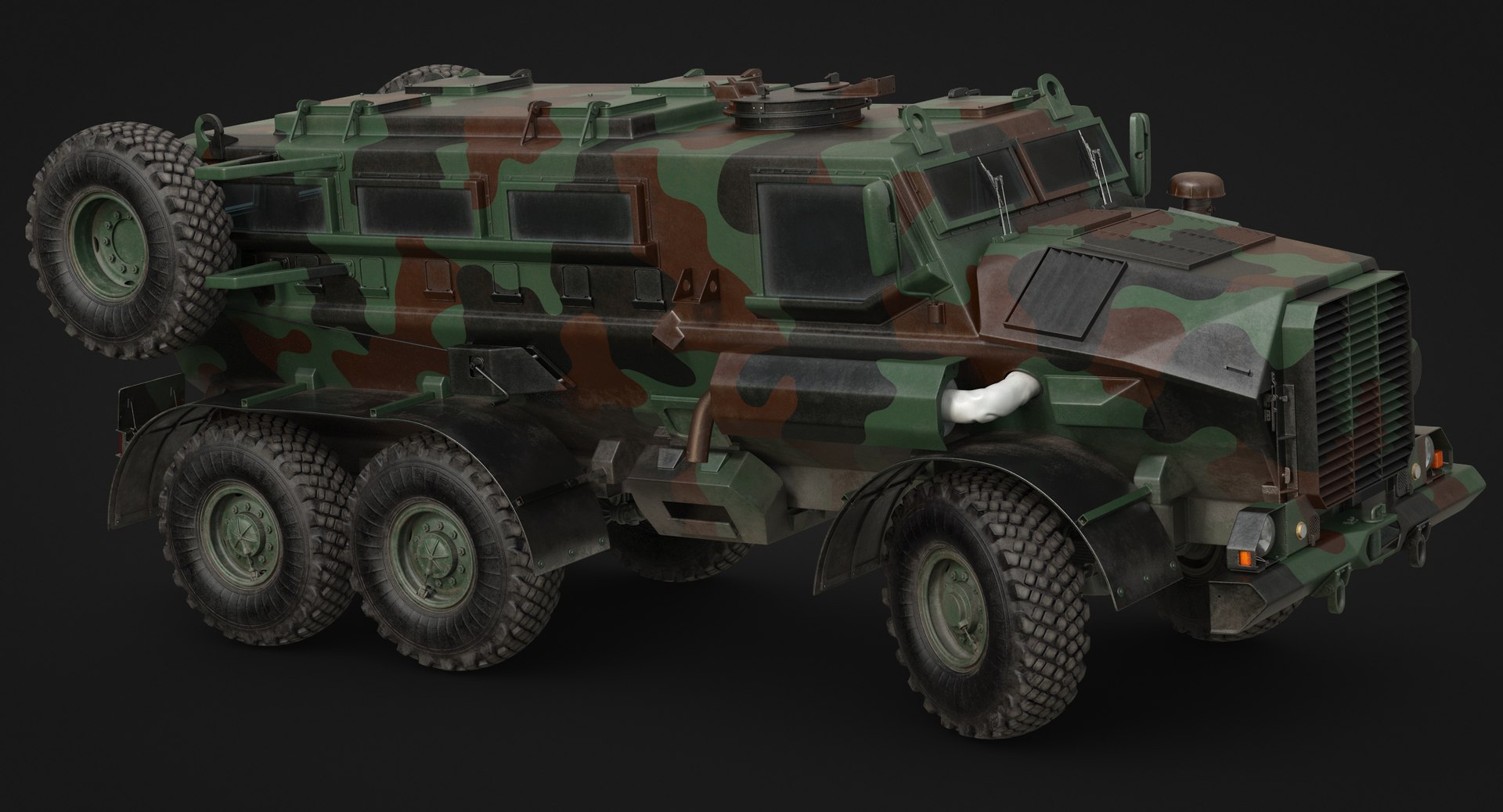 truck military casspir mk 3d model