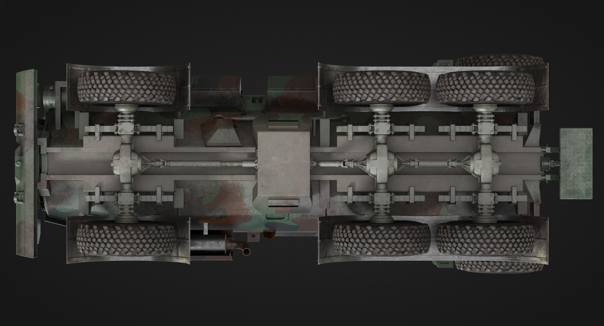 truck military casspir mk 3d model