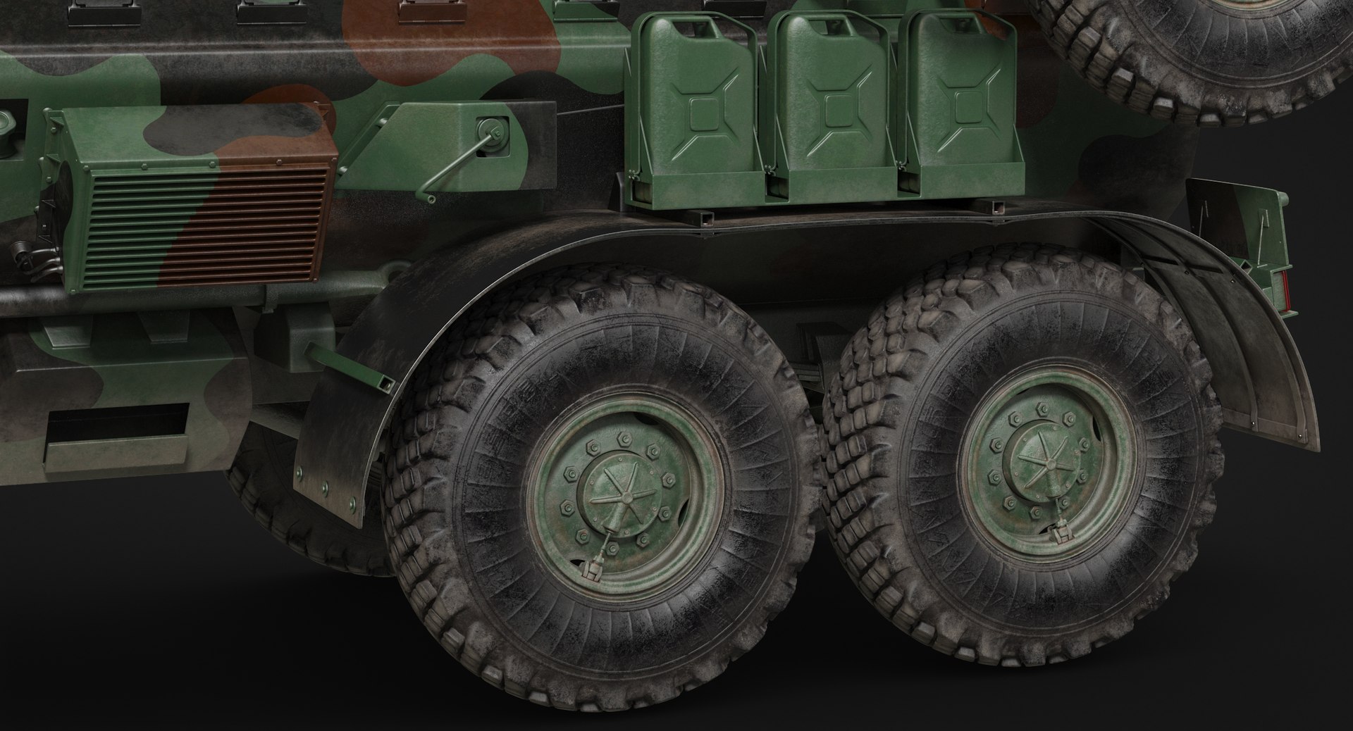 truck military casspir mk 3d model