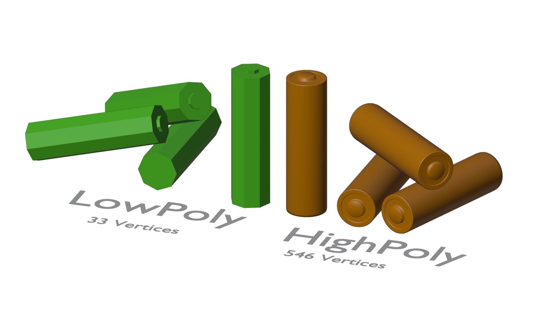 Free Low And High Poly AA Battery 3D - TurboSquid 2434731