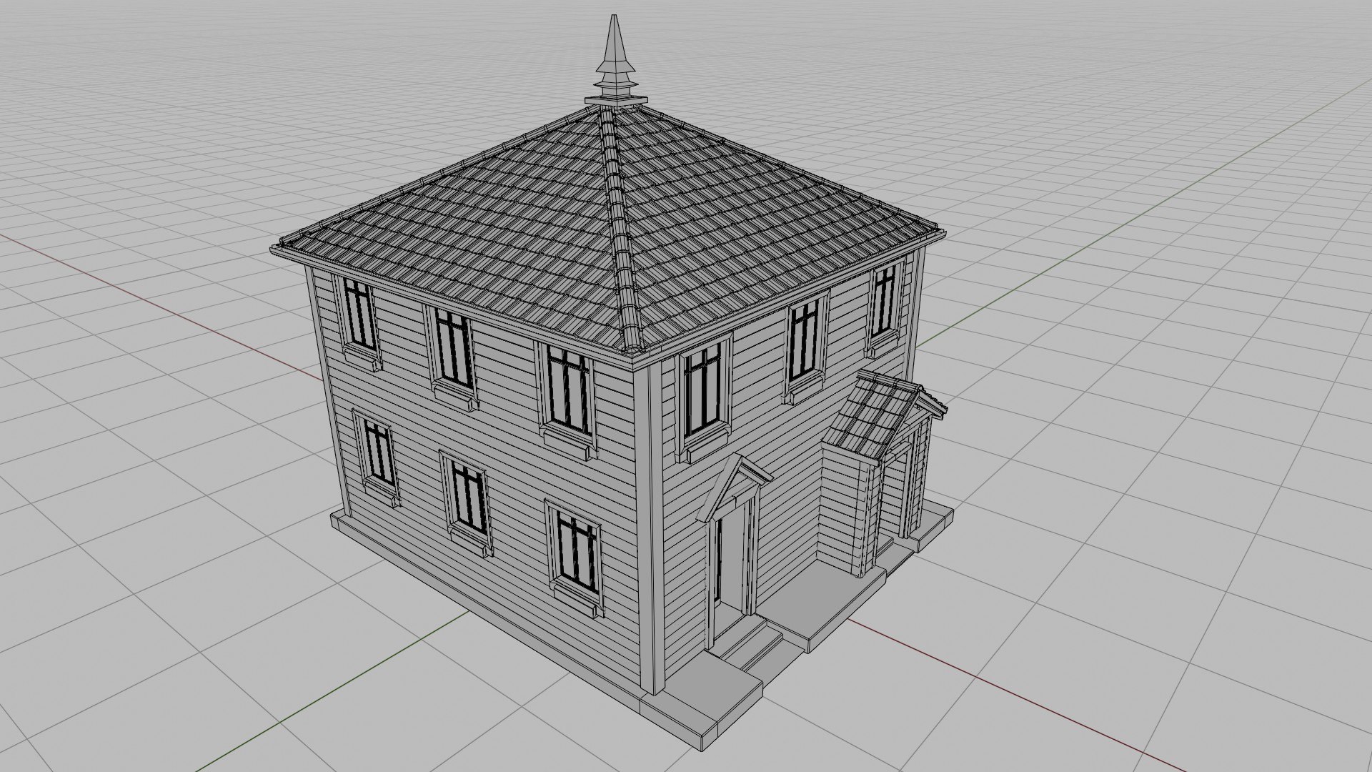 Classic House With 4k Pbr Textures Game Ready 3D - TurboSquid 1981167