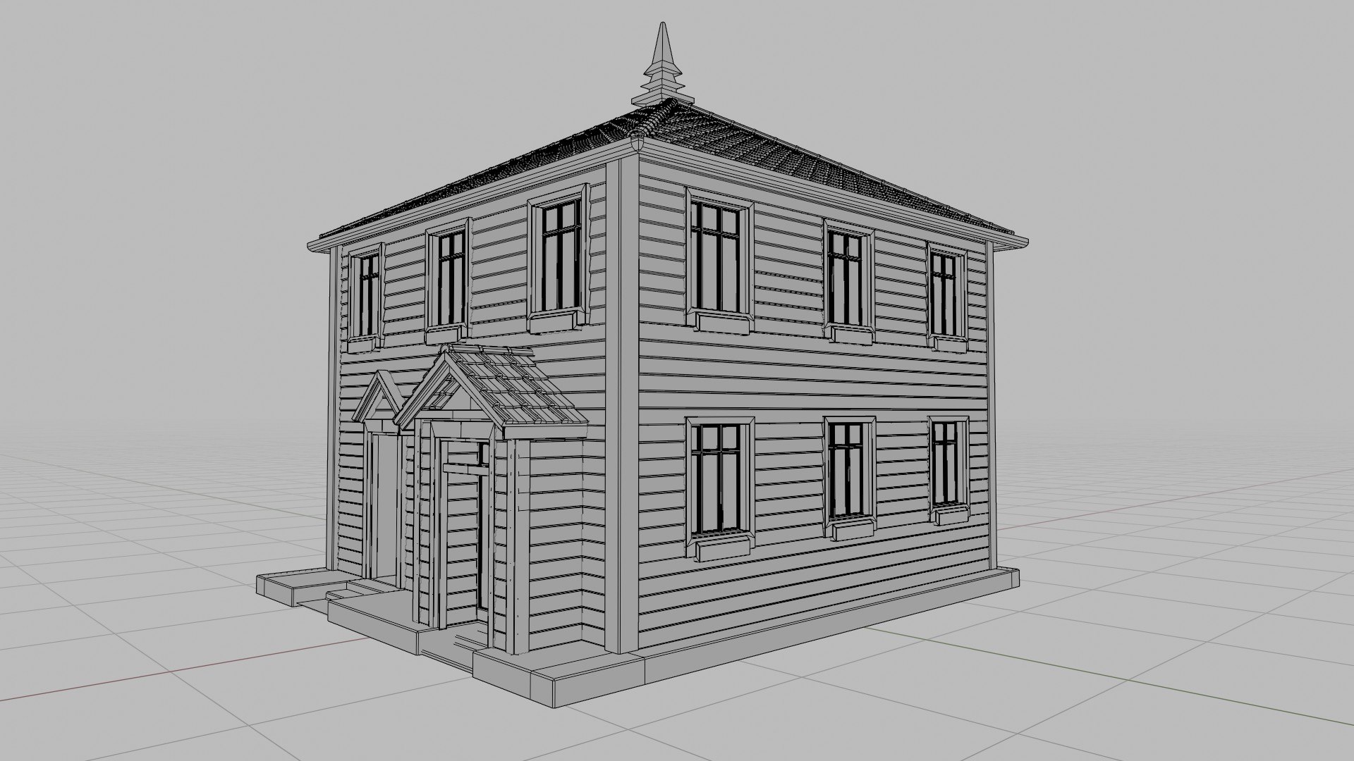 Classic House With 4k Pbr Textures Game Ready 3D - TurboSquid 1981167