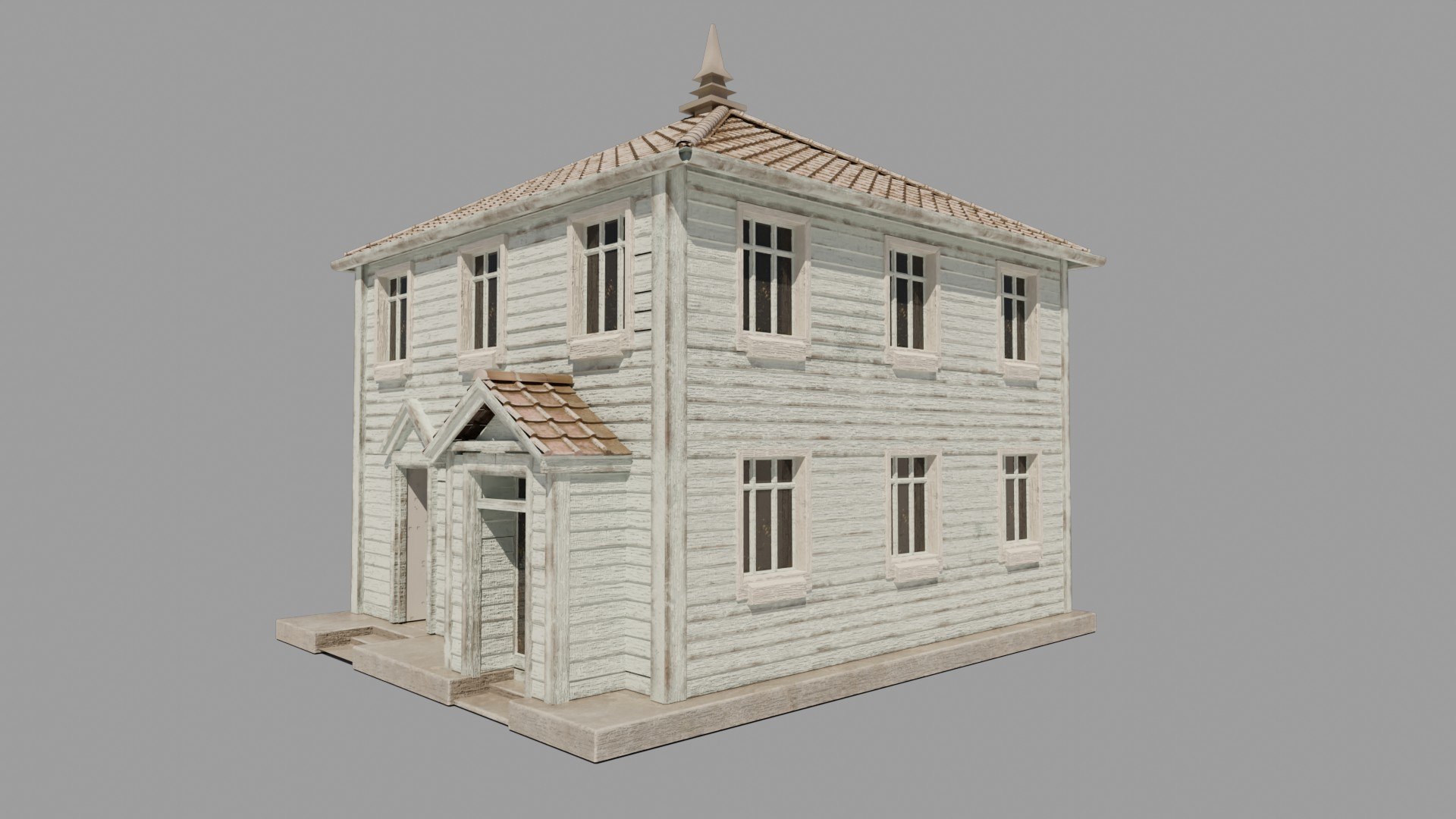 Classic House With 4k Pbr Textures Game Ready 3D - TurboSquid 1981167