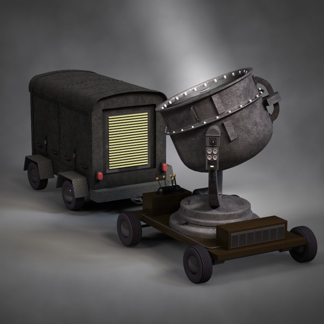 Classic Searchlight 3d C4d