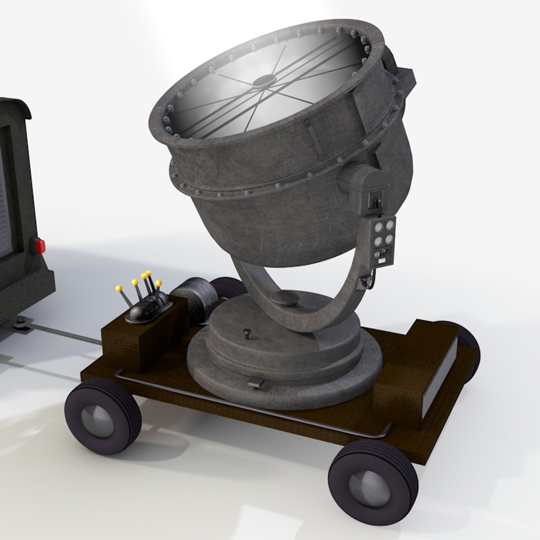 Classic Searchlight 3d C4d