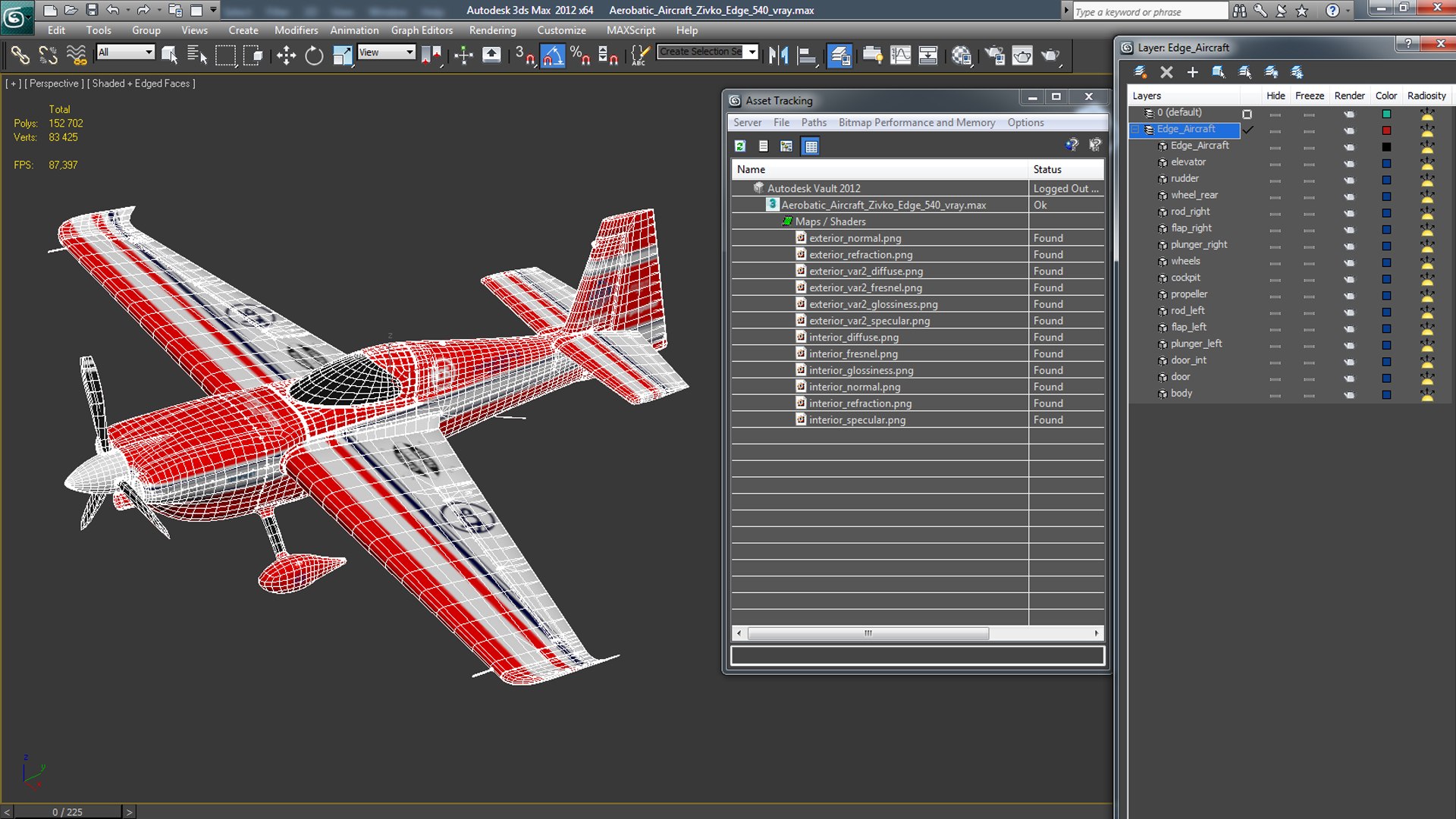 3D Aerobatic Aircraft Zivko Edge - TurboSquid 1465383