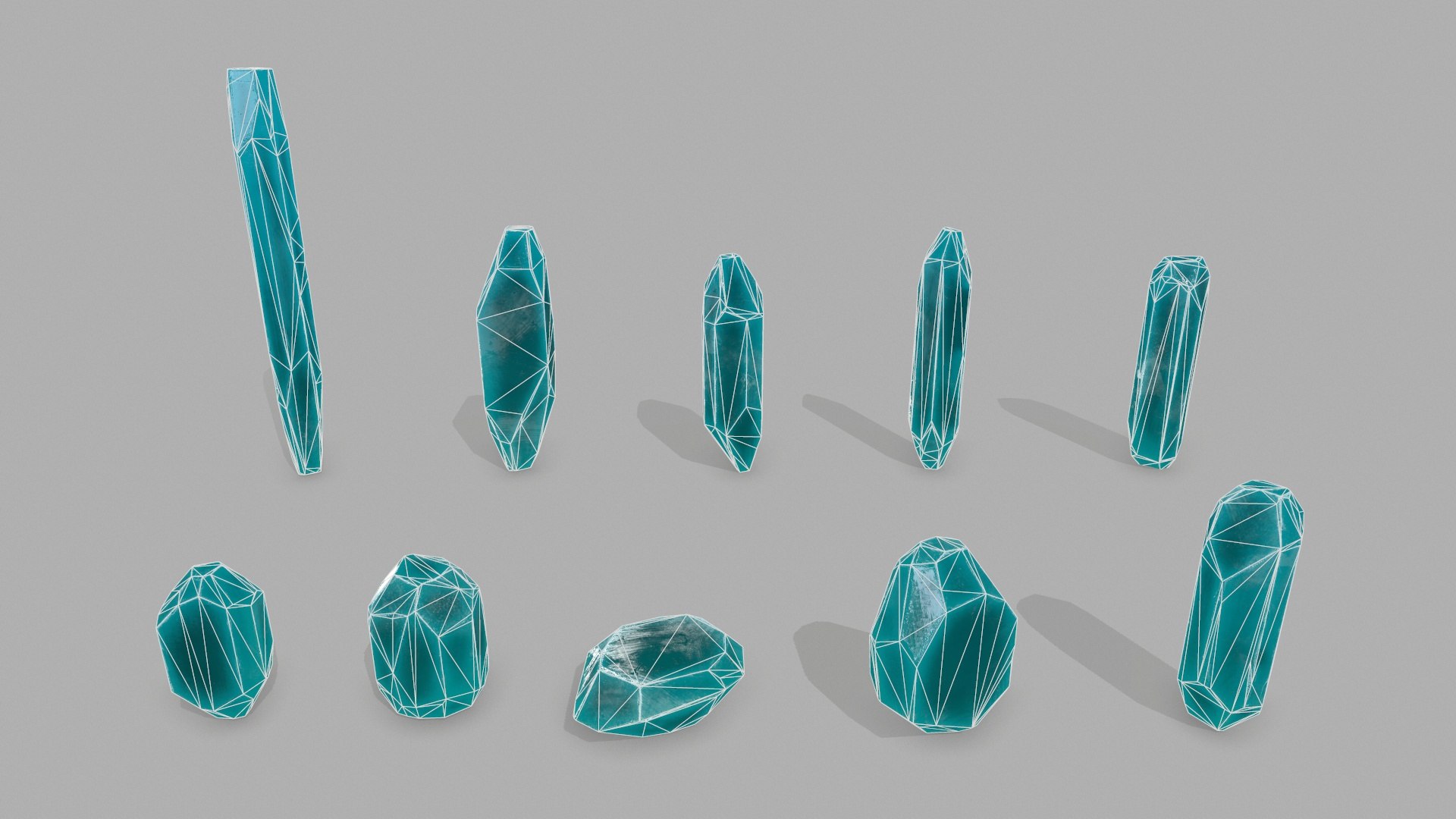 Crystal Set 3D Model - TurboSquid 2148668