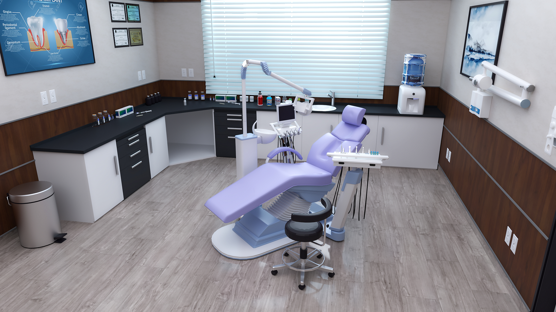 3D dentist office doctor dental clinic - TurboSquid 1602375