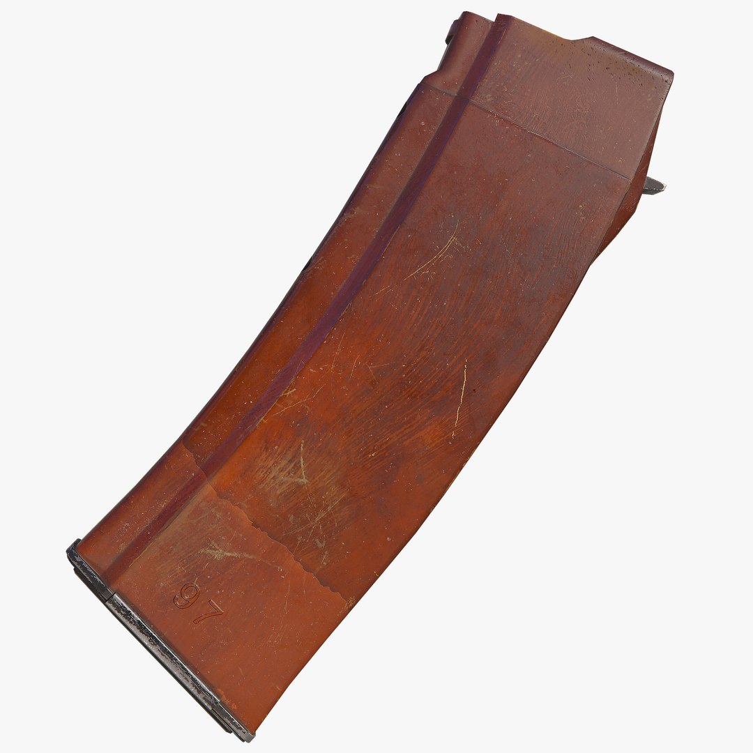 3D Gun Magazine Bakelite Old Red AK47 762x39 Rifle Model - TurboSquid ...