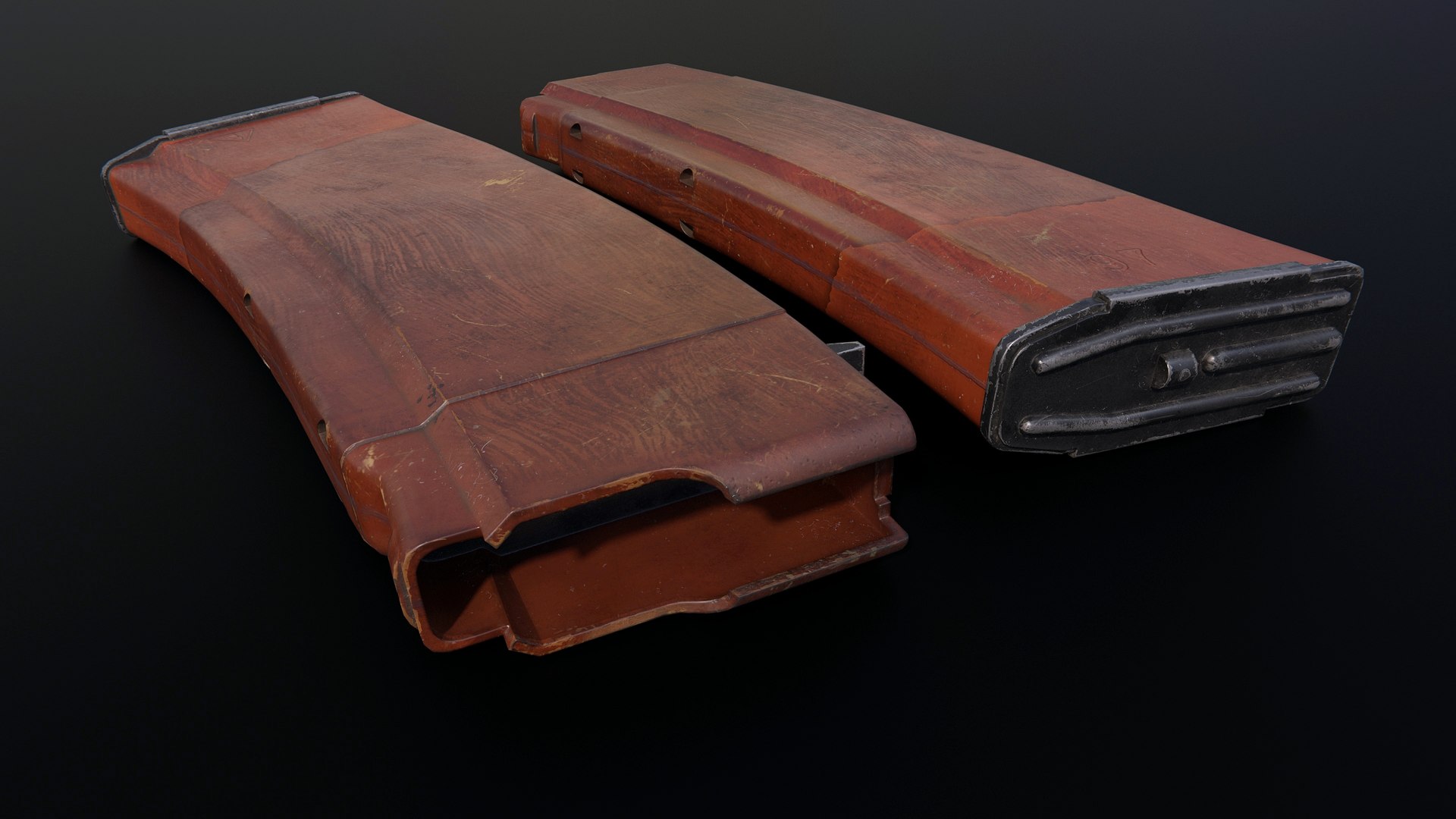 3D Gun Magazine Bakelite Old Red AK47 762x39 Rifle Model - TurboSquid ...