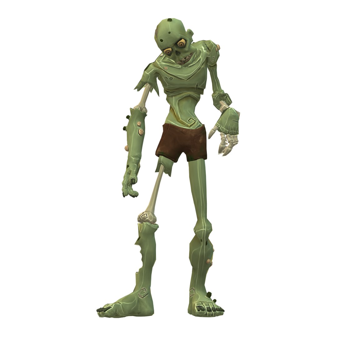 Male Zombie 3D Model - TurboSquid 2350205