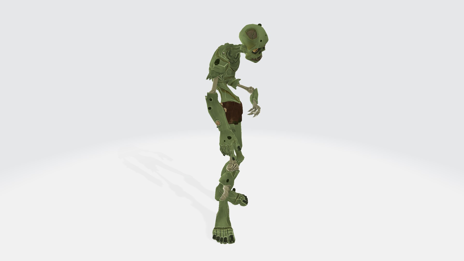 Male Zombie 3D Model - TurboSquid 2350205
