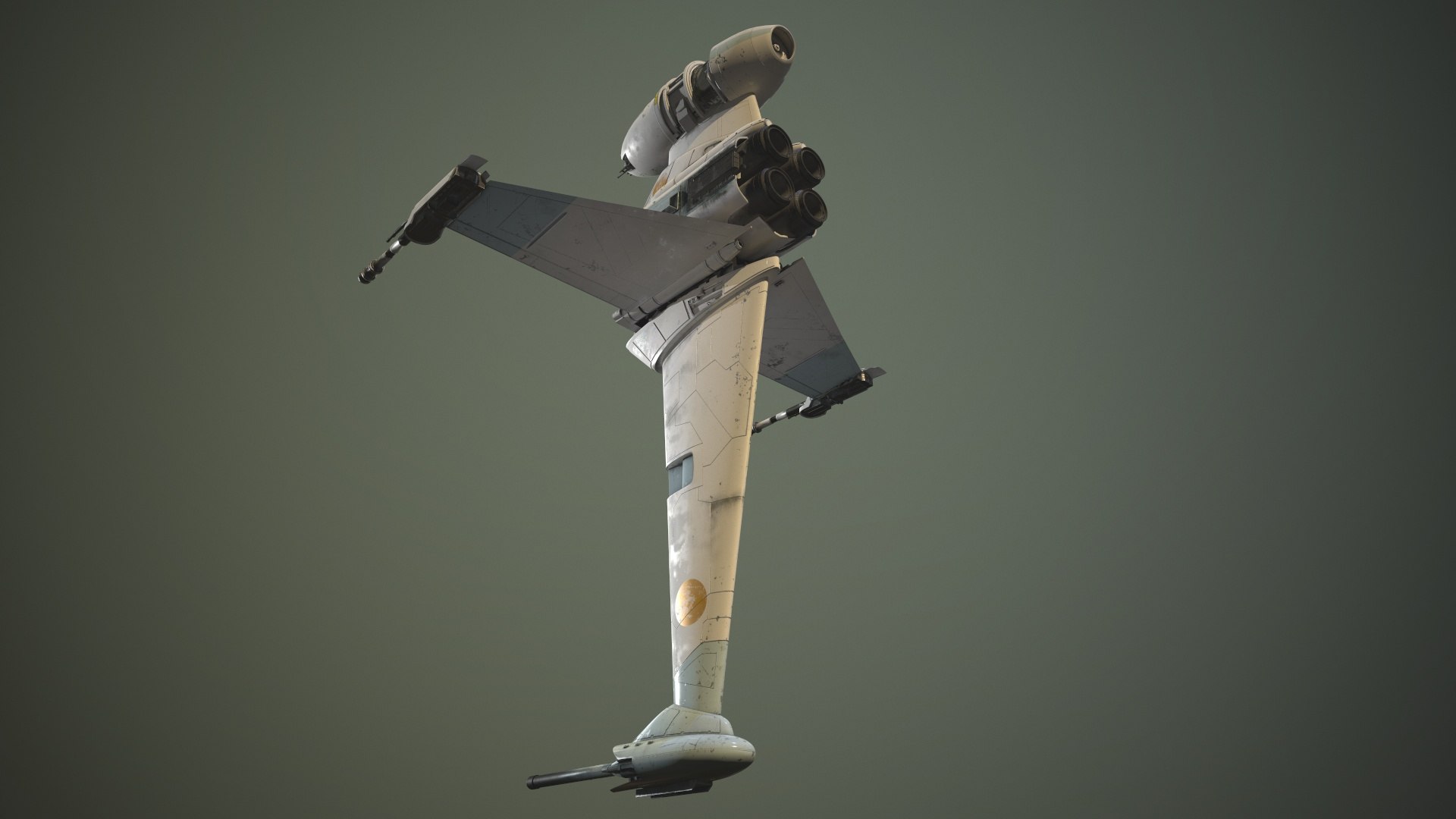 B Wing Star Wars 3D Model - TurboSquid 1838710