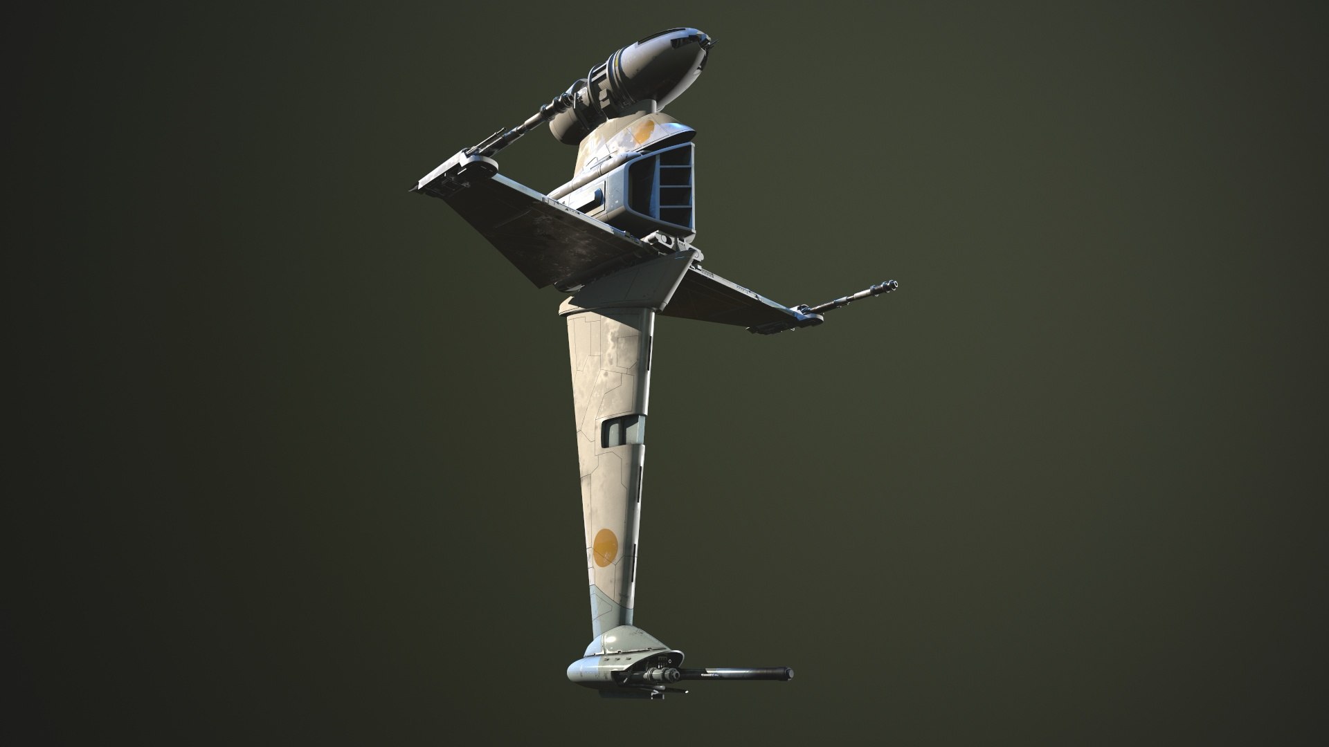 B Wing Star Wars 3D Model - TurboSquid 1838710