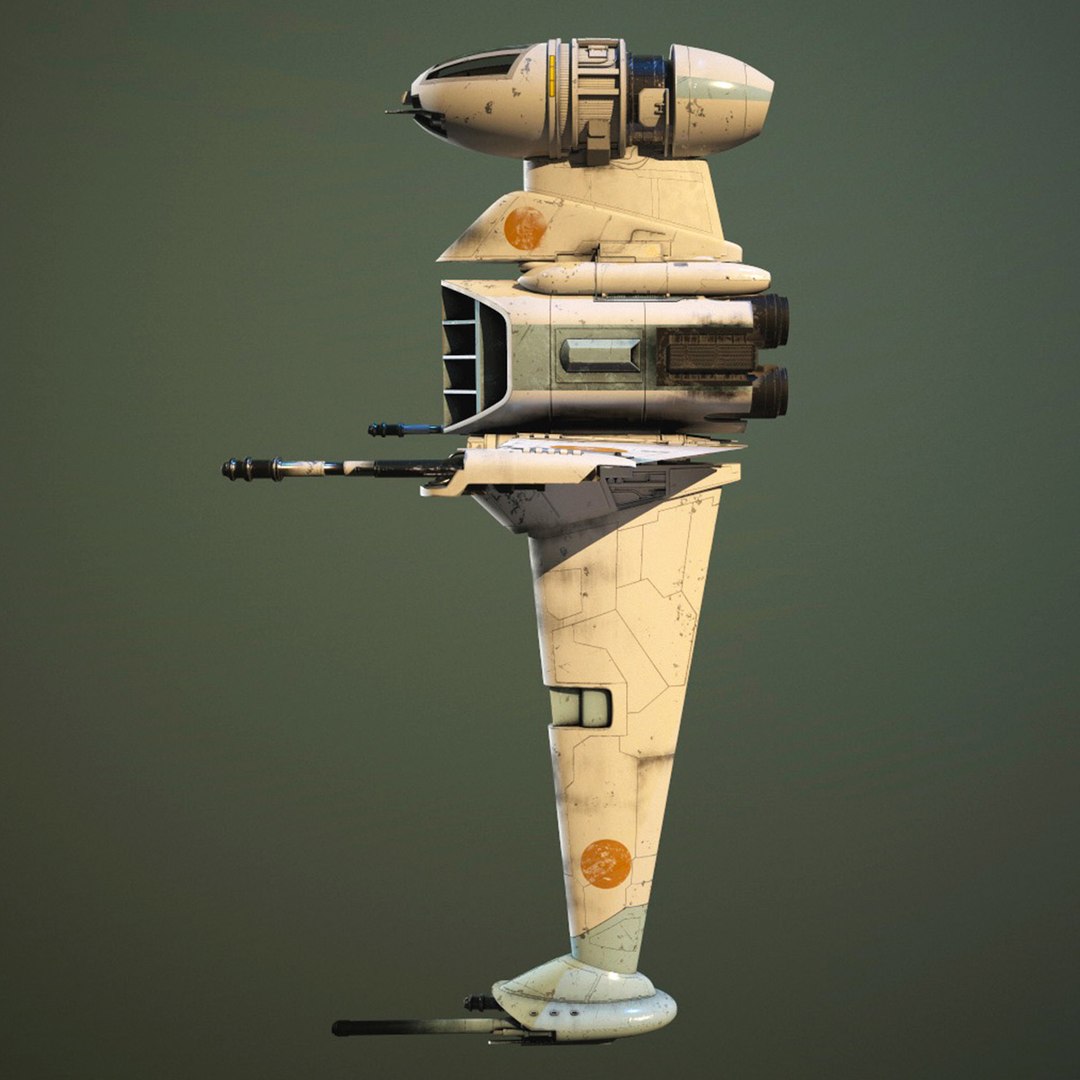 B Wing Star Wars 3D Model - TurboSquid 1838710