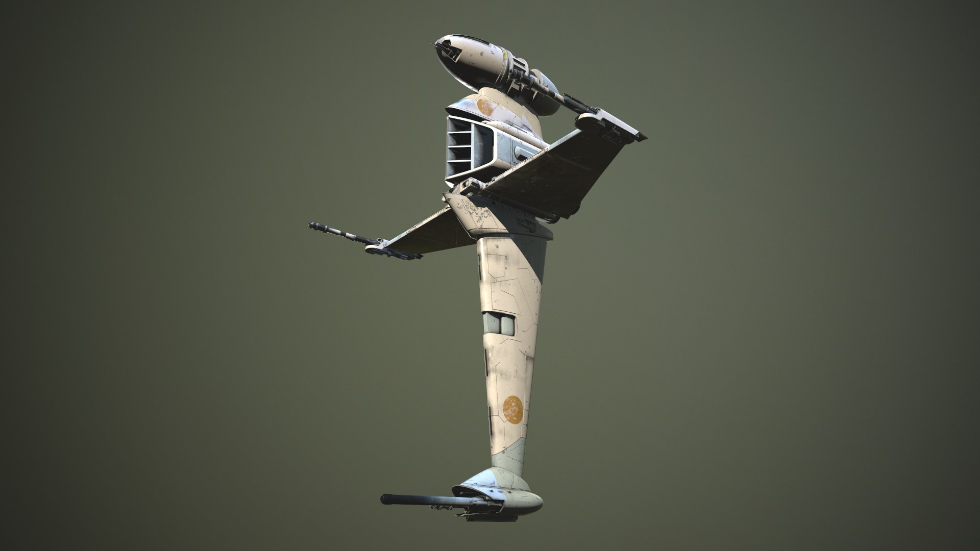 B Wing Star Wars 3D Model - TurboSquid 1838710