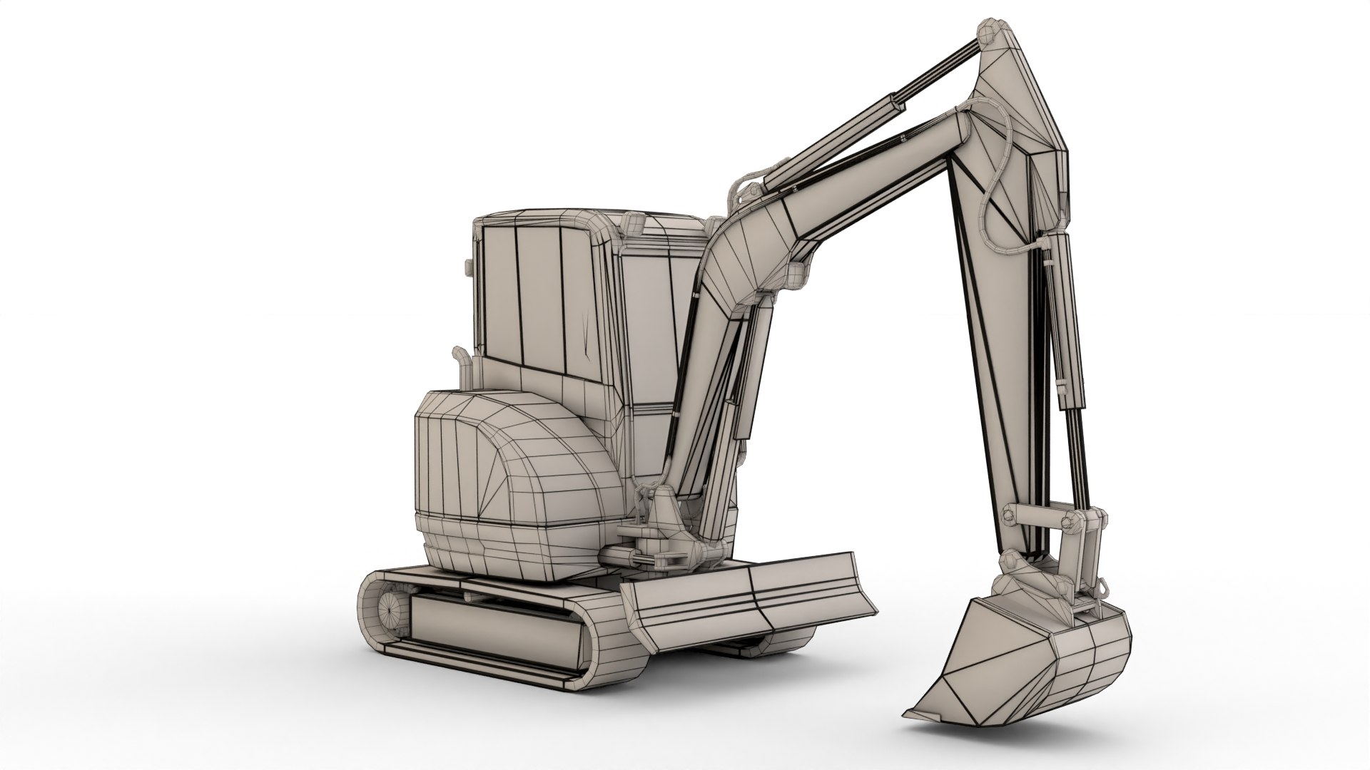 3D Mini Excavator - TurboSquid 2210401