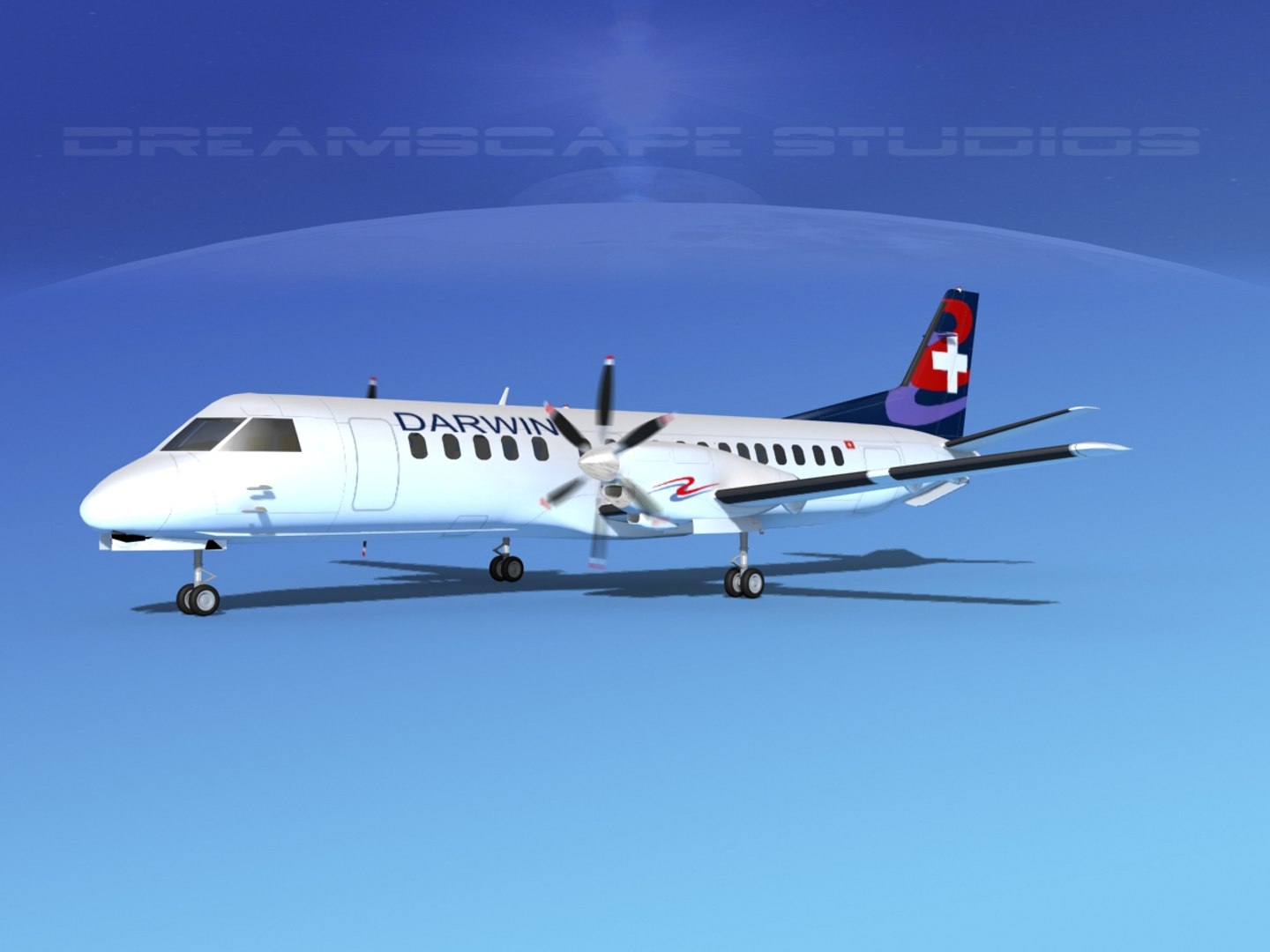 3D Cockpit Saab 2000 - TurboSquid 1203957