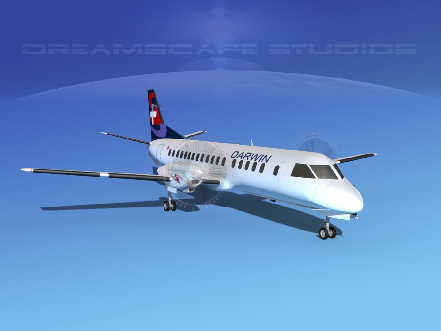 3D Cockpit Saab 2000 - TurboSquid 1203957