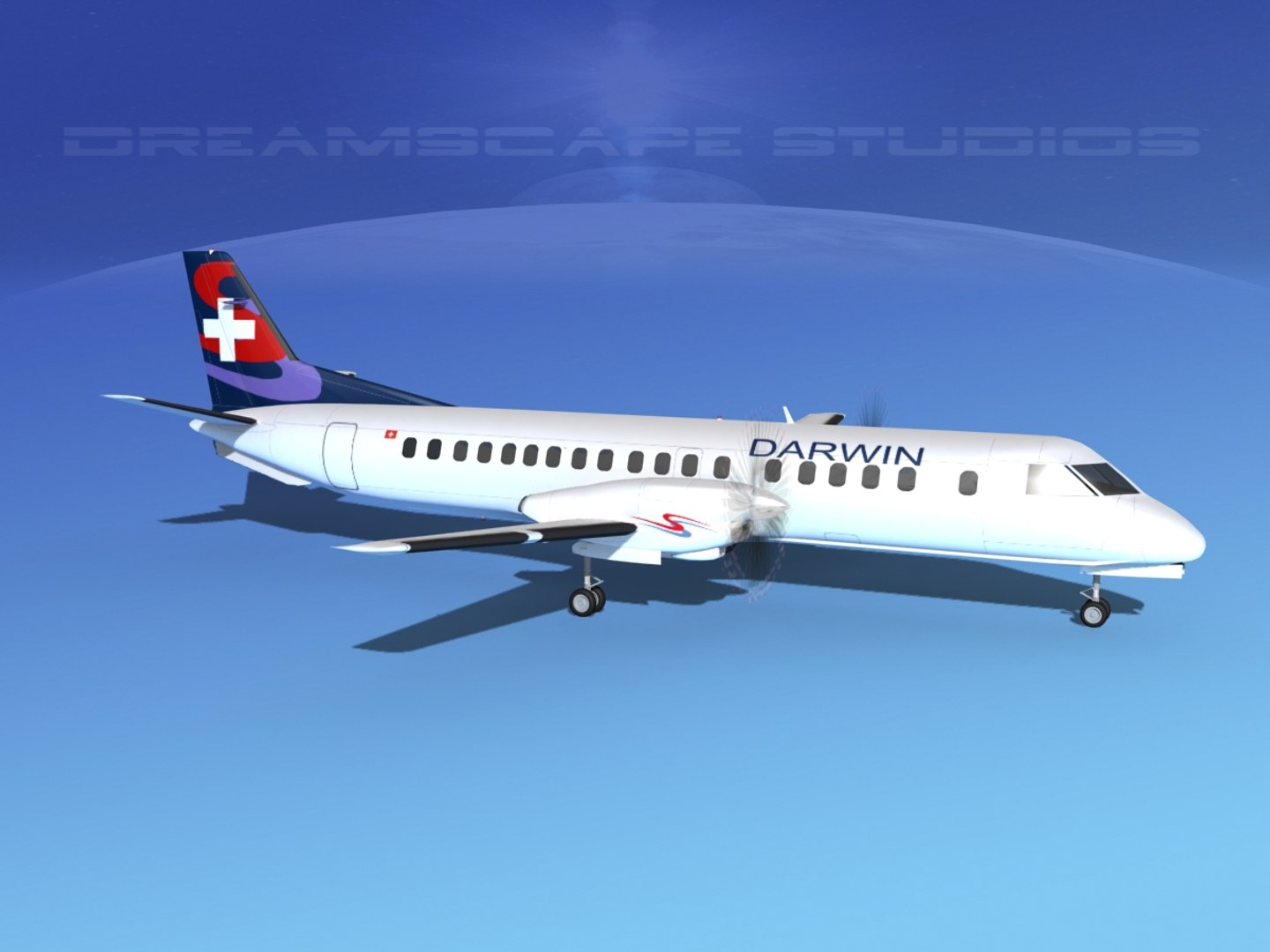 3D Cockpit Saab 2000 - TurboSquid 1203957
