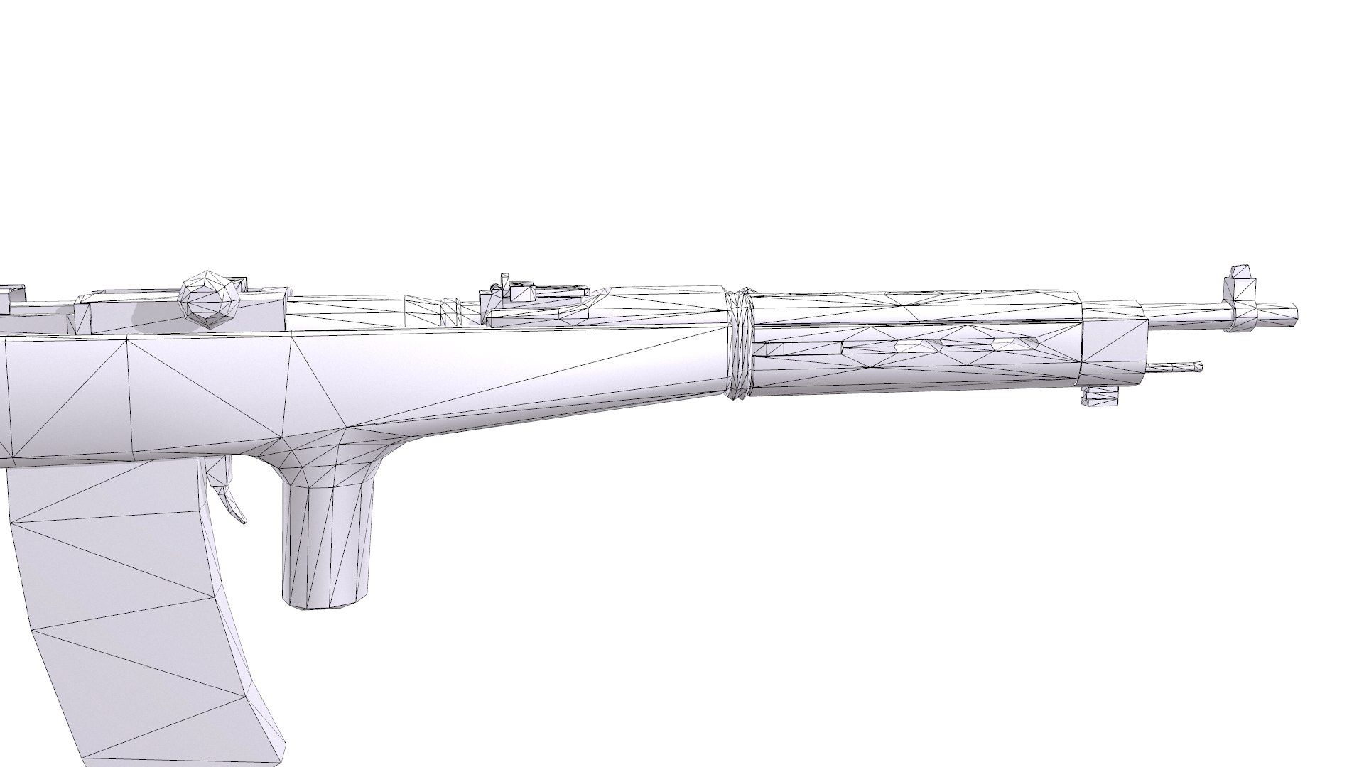 Fedorov Avtomat Assault Rifle 3D model - TurboSquid 1881533