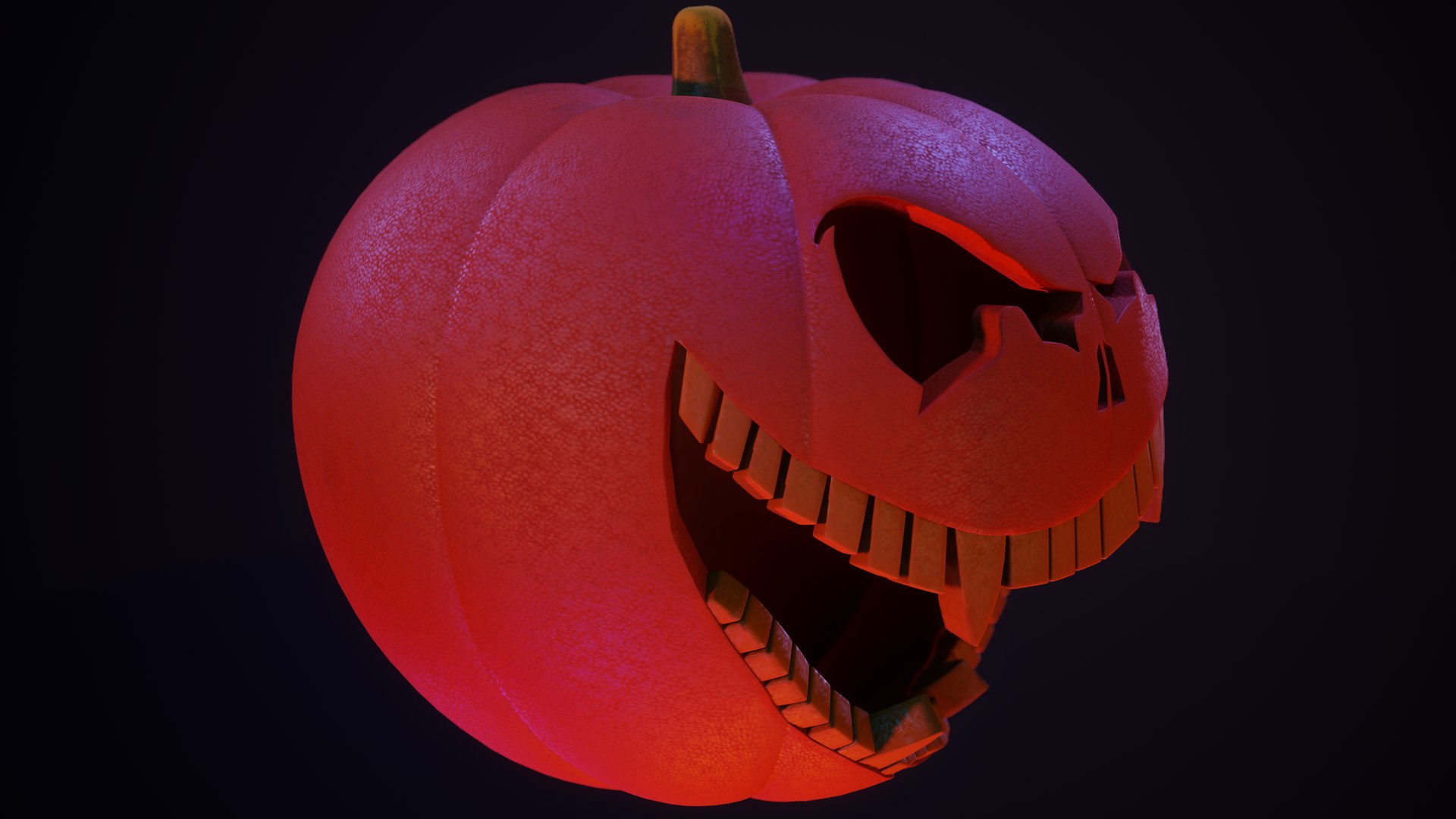 3D Halloween Pumpkin - Hungry - TurboSquid 1798180