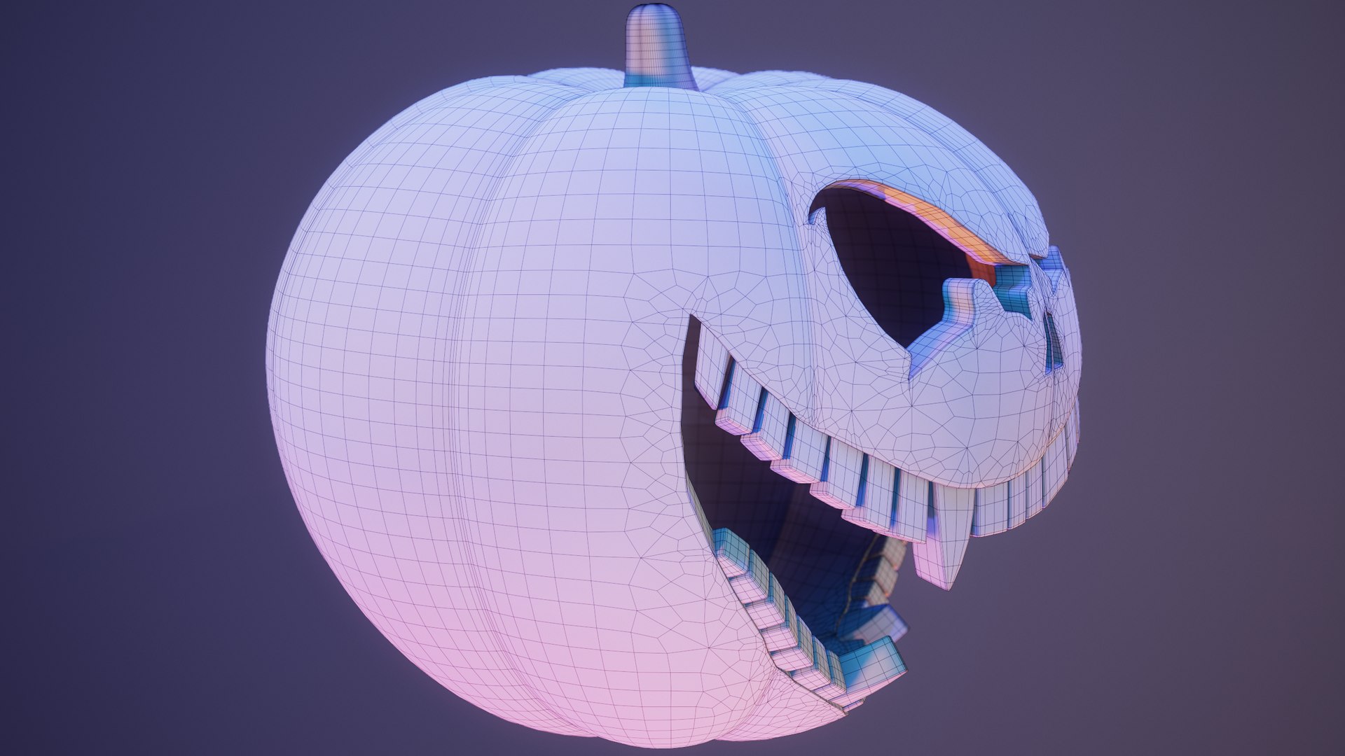 3D Halloween Pumpkin - Hungry - TurboSquid 1798180