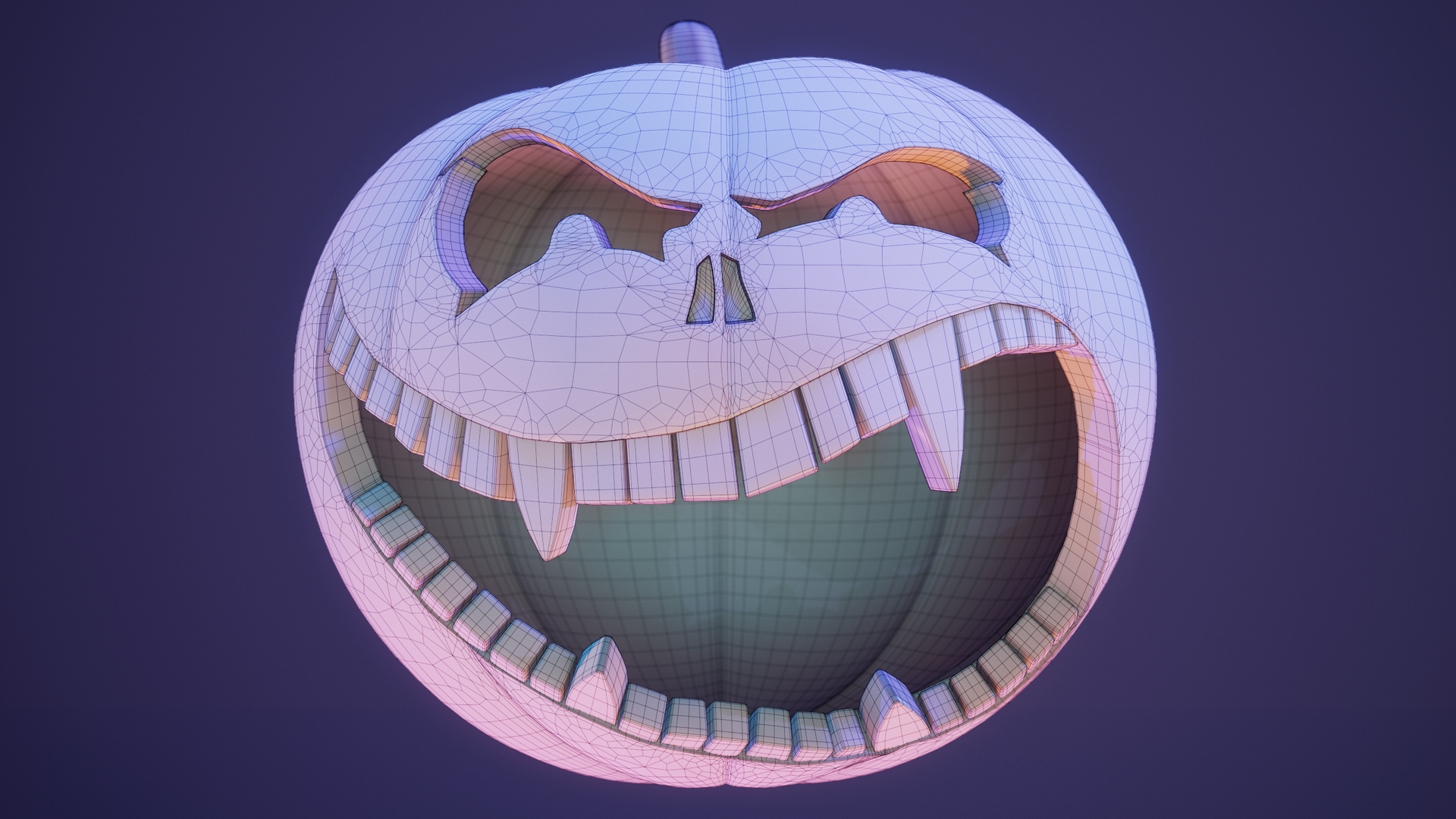 3D Halloween Pumpkin - Hungry - TurboSquid 1798180